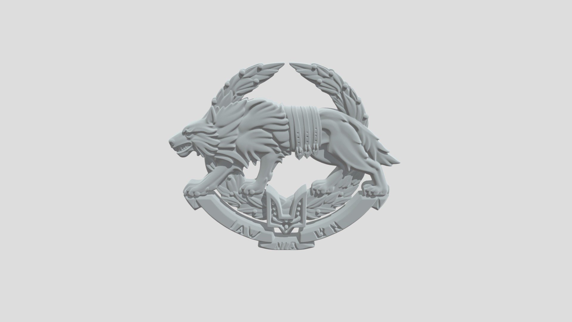 Ukrainian Wolf Crest - Download Free 3D model by Samuel_UA777 [78edaa0 ...