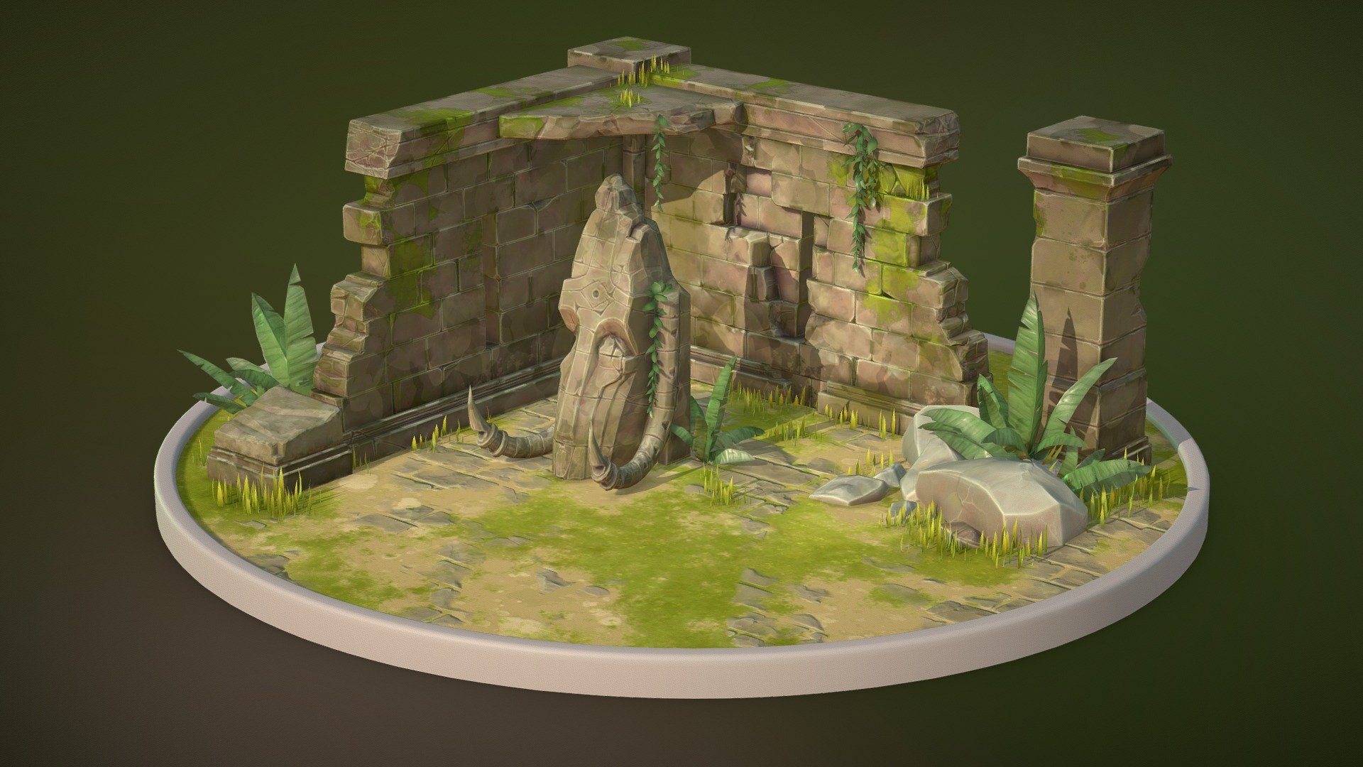Stylized Diorama - 3D model by Nohiro [78ef385] - Sketchfab