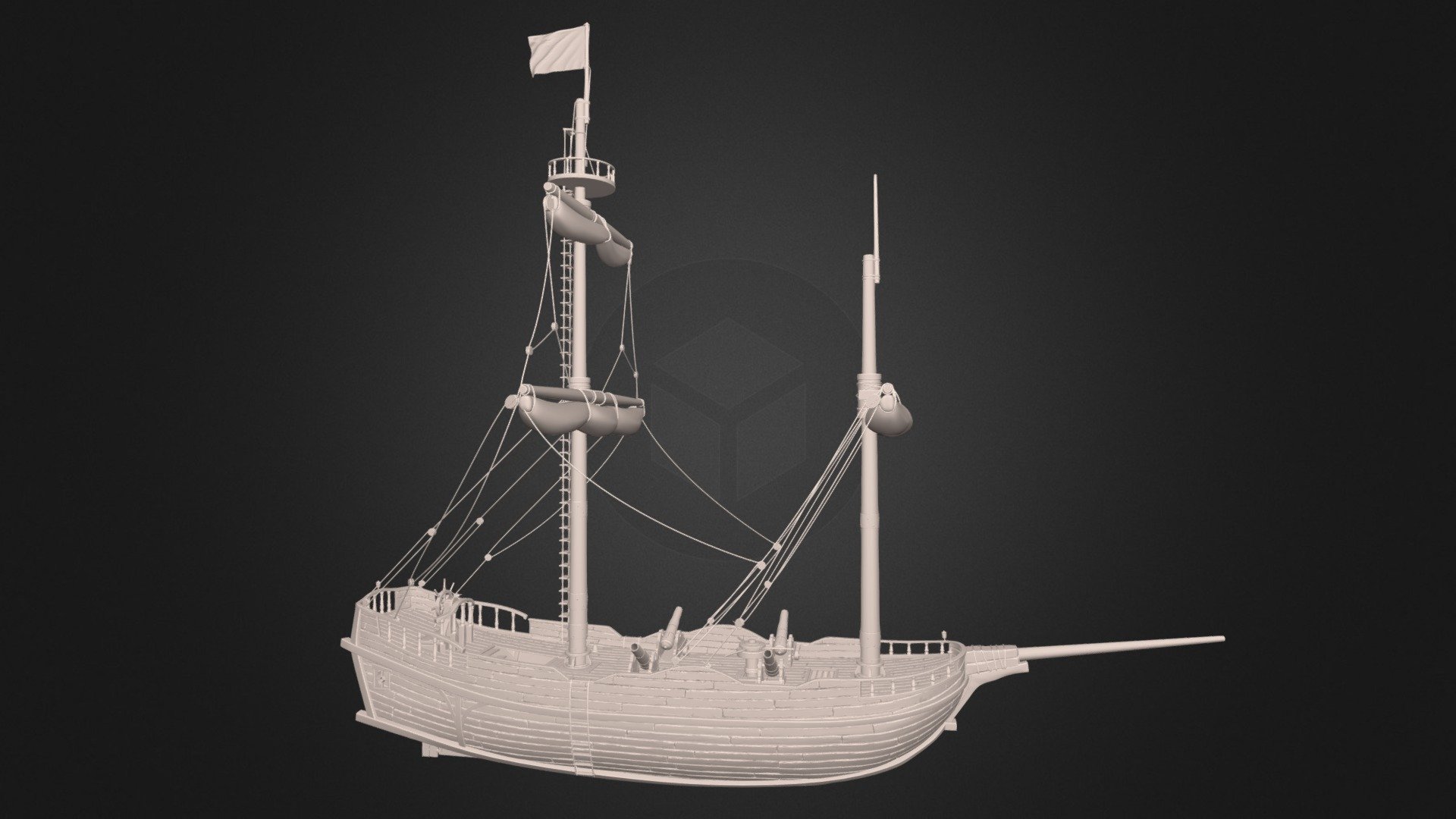 Sea of Thieves - Brigantine [v3] - 3D model by Jonathan Marinkus ...