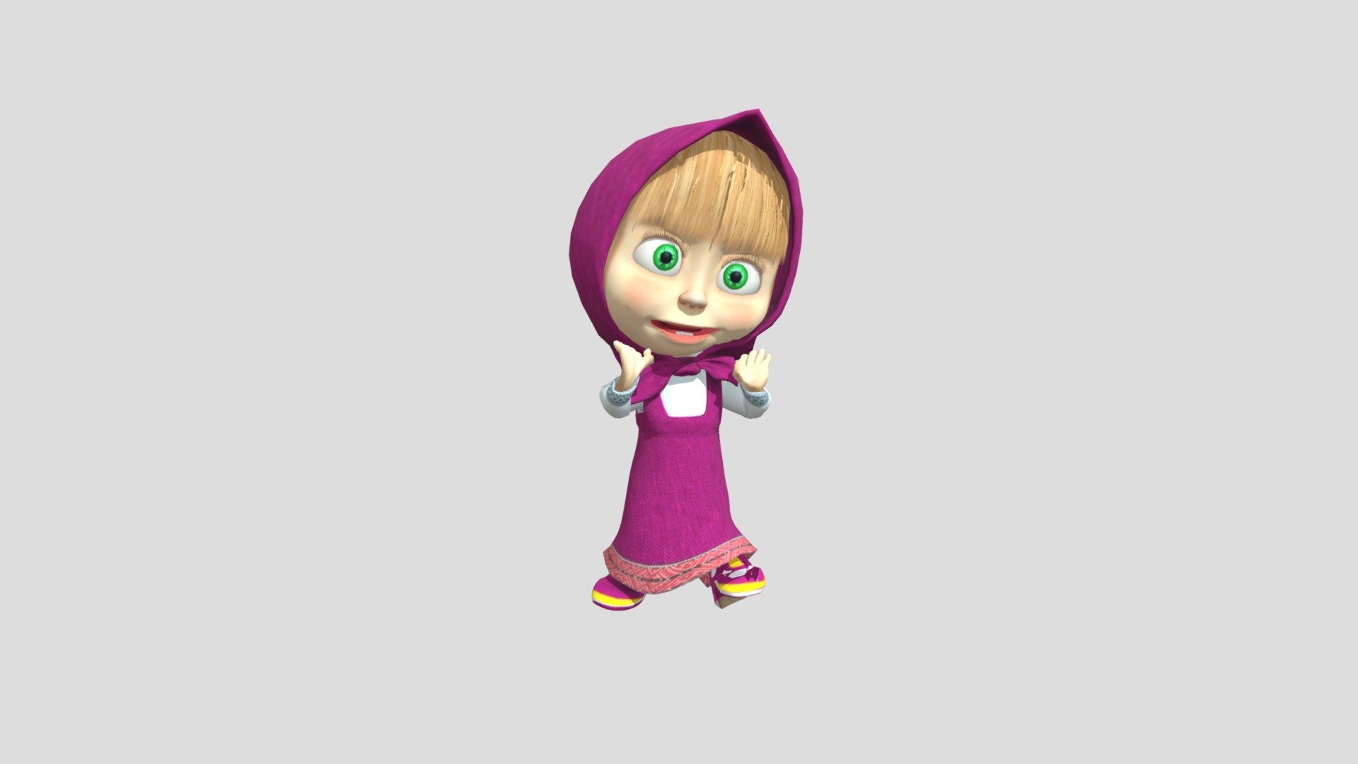 Masha Dancing Animation - Download Free 3D model by 3D by Renato ...