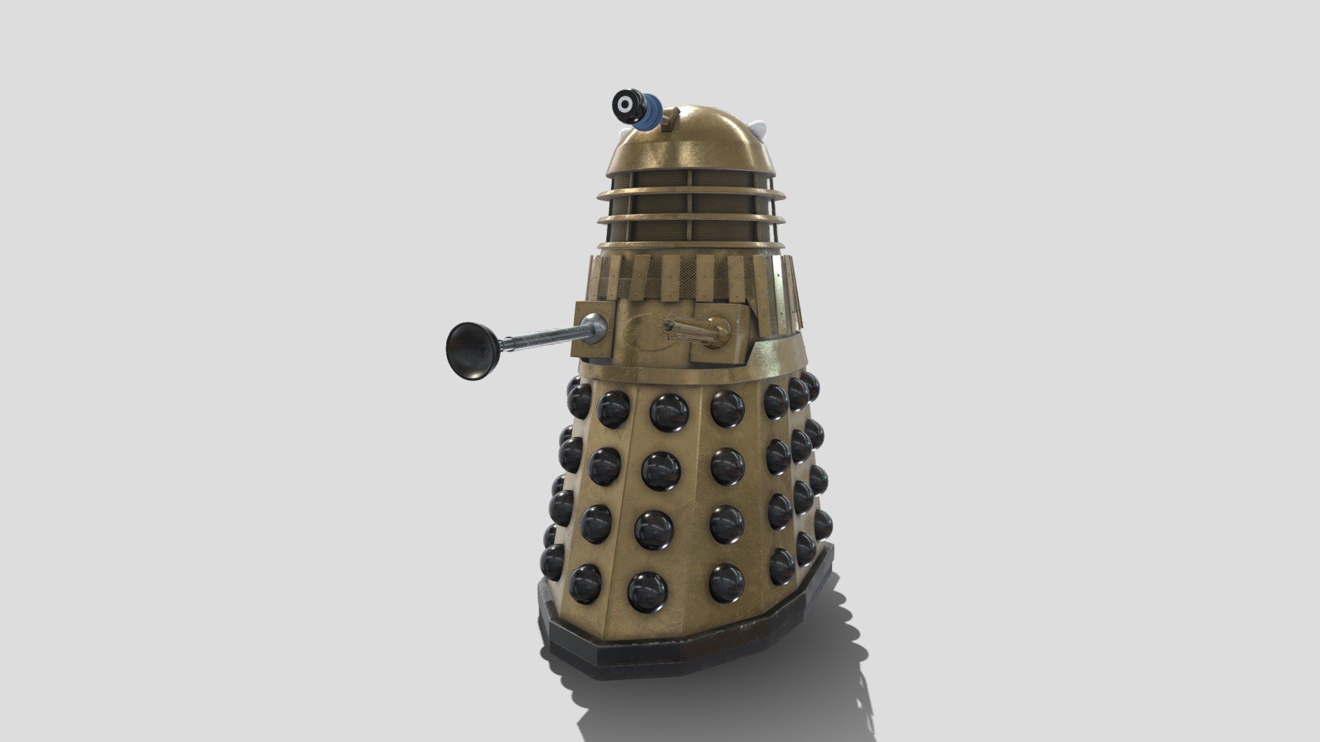 Gold Supreme Dalek (Day of the Daleks - 1972) - 3D model by Conor ...