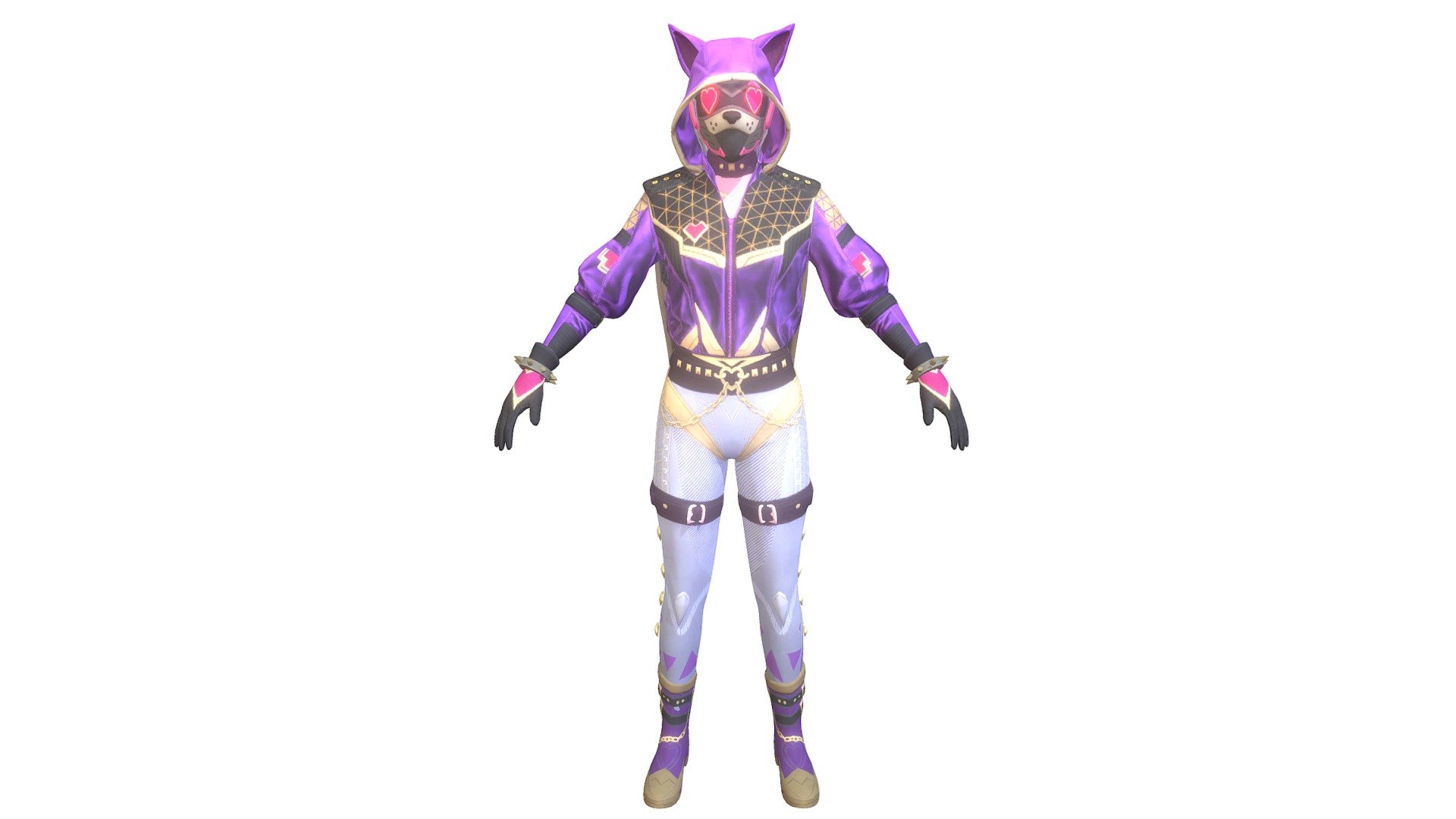 ⚡️Phantom Catgirl Set Pubg/Bgmi 3D Model⚡️ - 3D model by YT-XTREMENINJA ...