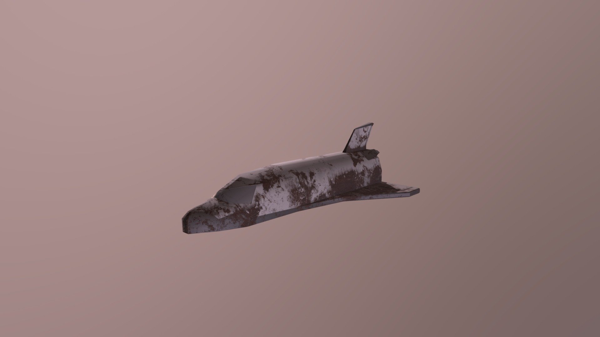 Low Poly Crashed Shuttle - Textured - 3D model by captaincolenew ...