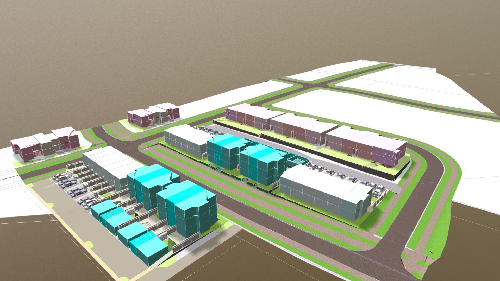 Buildings test - 3D model by Sam C (@samcoles) [78f4da2] - Sketchfab
