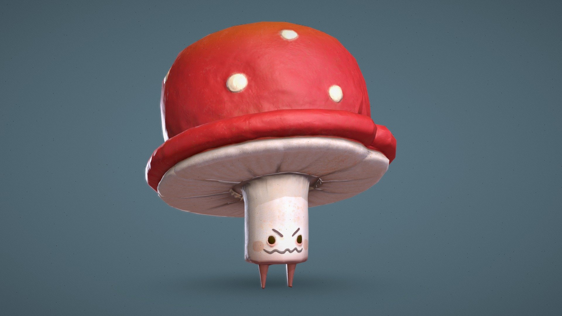 Angry mushroom - 3D model by 4annadanko [78f6c5c] - Sketchfab