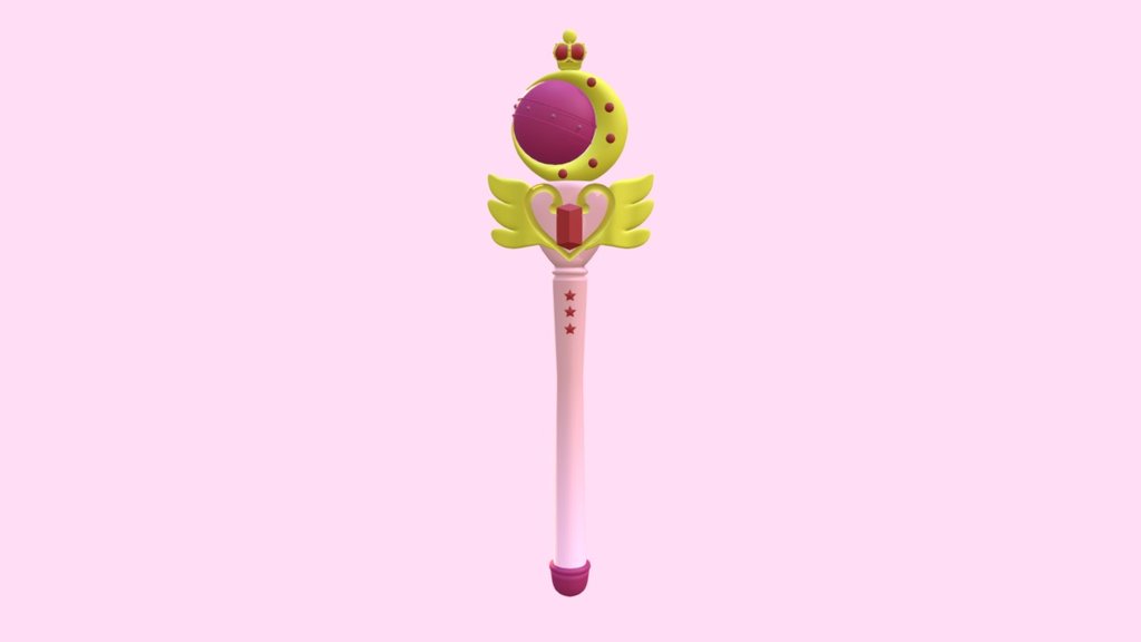 Cutie Moon Rod - 3D model by Ana (@digimonn) [78f9ac1] - Sketchfab