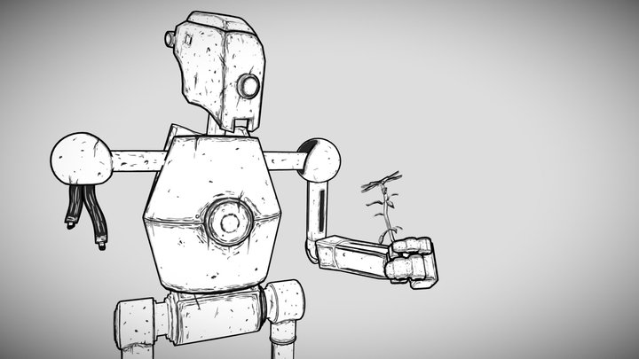 Outline-lowpoly 3D models - Sketchfab