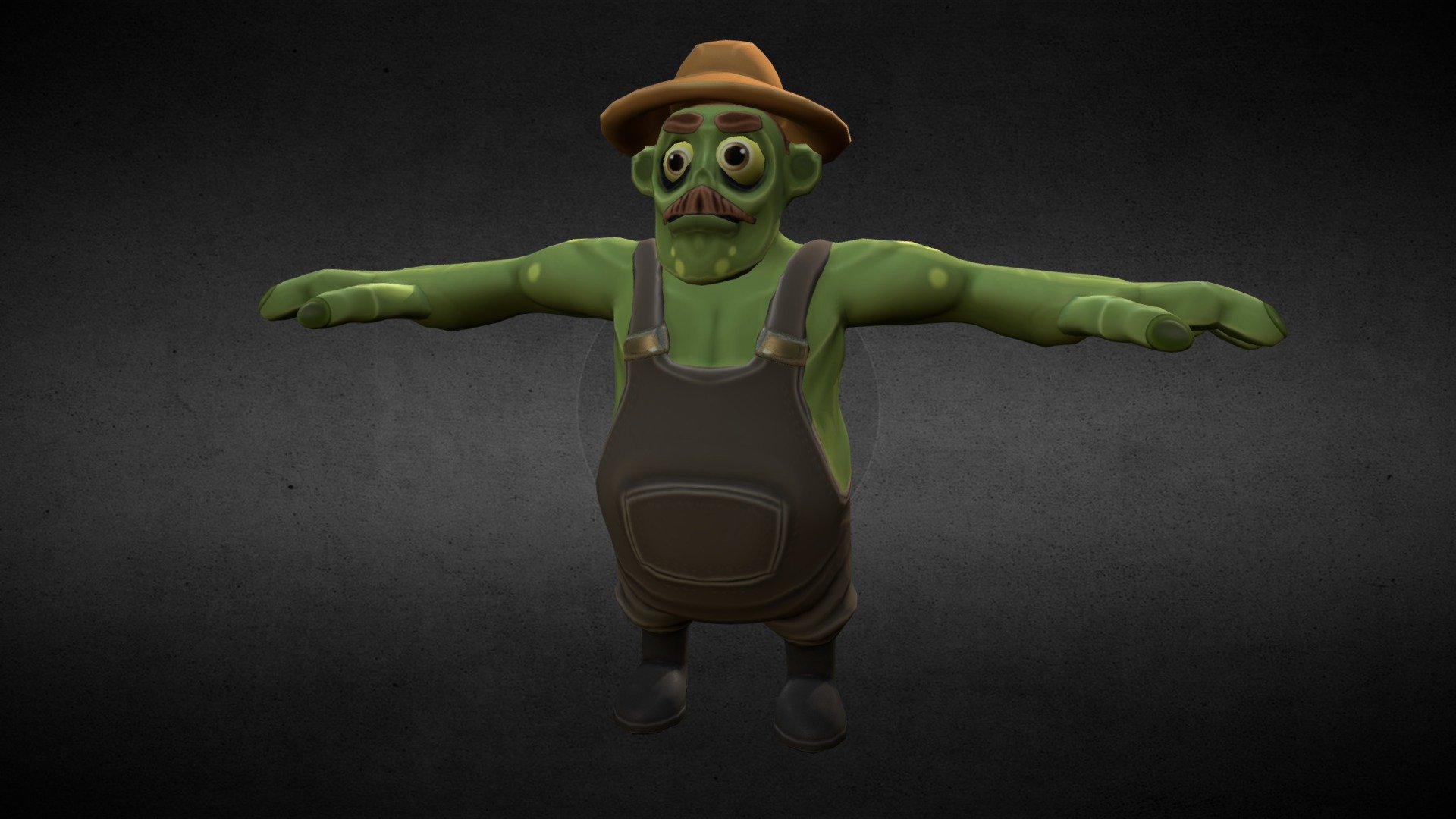 Fat Farmer Zombie - 3D model by foxifox230 [78fb242] - Sketchfab