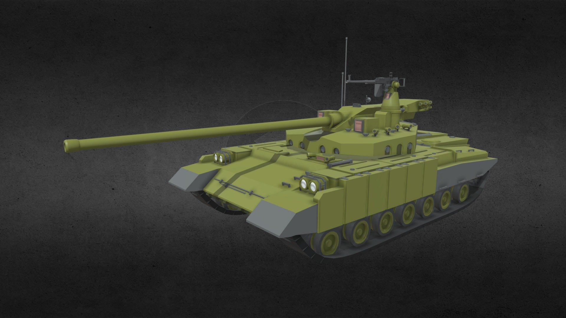 OBJ. 490A "Buntar" Main Battle Tank - 3D model by BocajLegMeat [78fcf2d ...