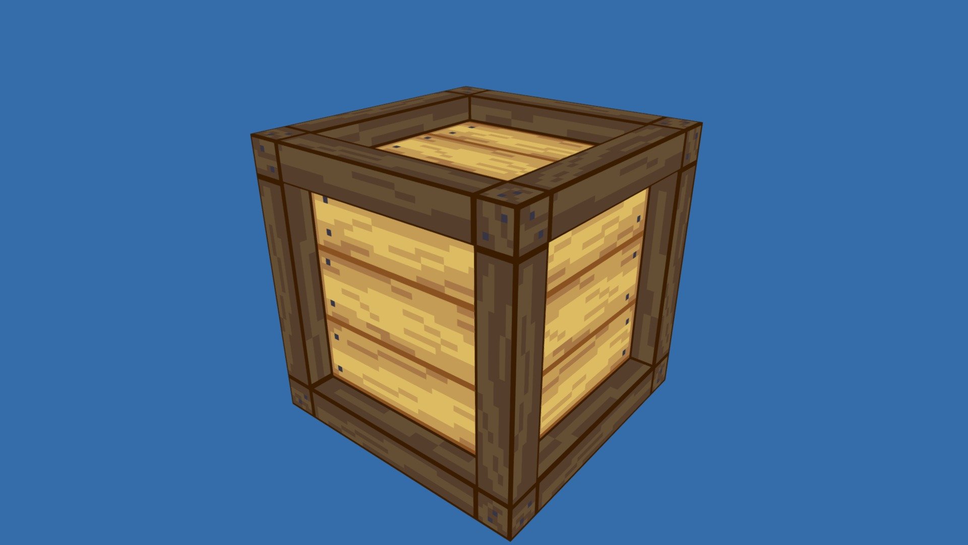 Low-poly Pixelart Box - 3D model by Roberto Pavón (@raptware-rapt ...