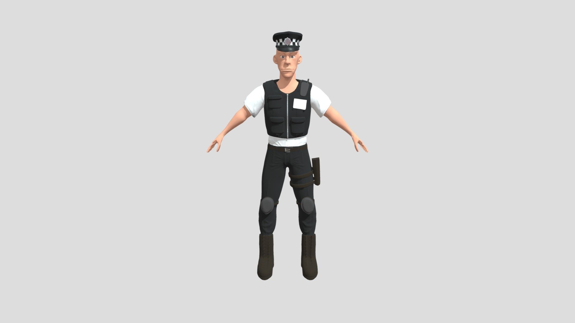 Police Guard - 3D model by Jamie Vodden (@YABOIJAMIE) [79008a9] - Sketchfab