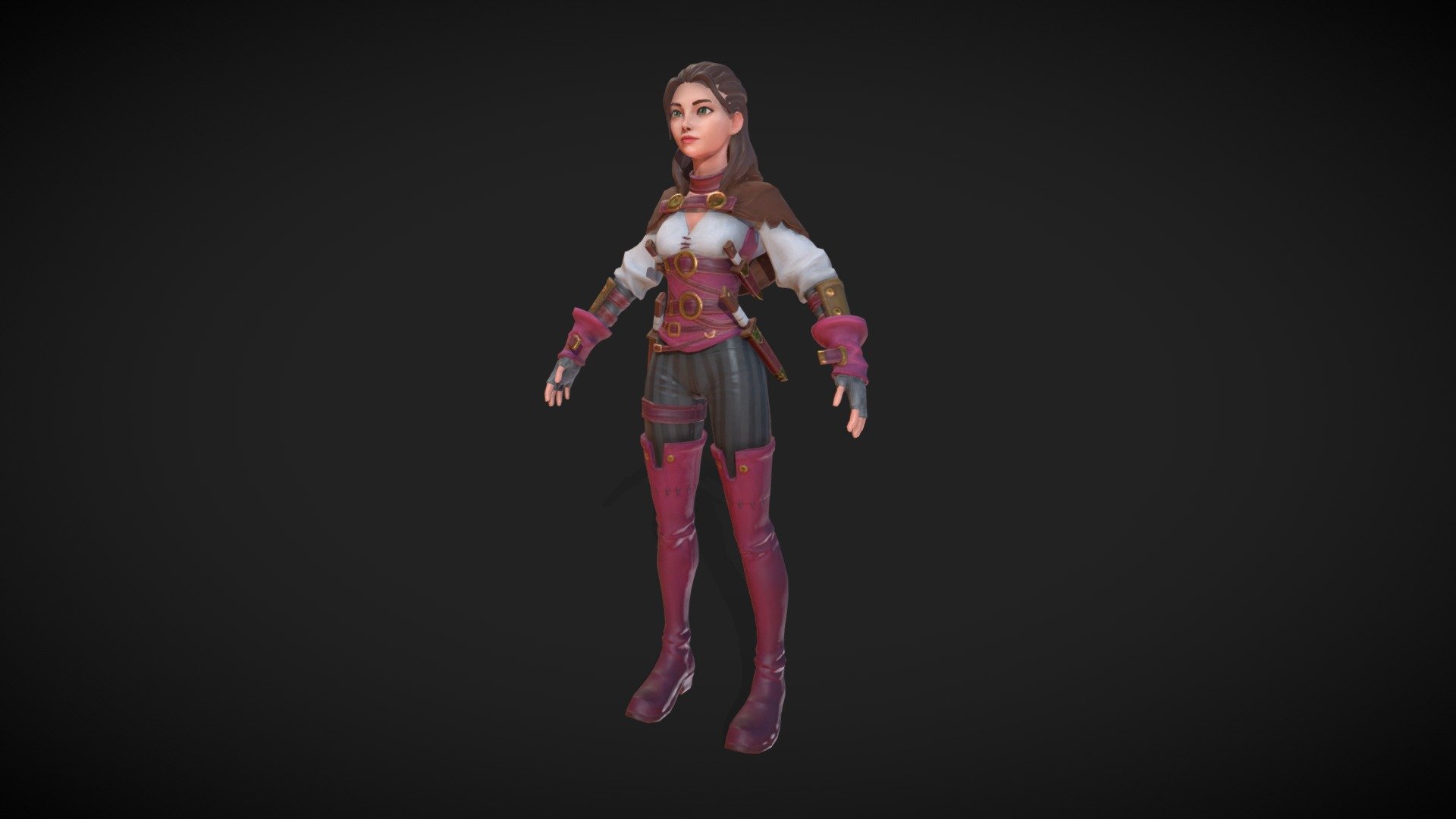 Emma – Stylized Adventure Character - Download Free 3D model by Sunny ...