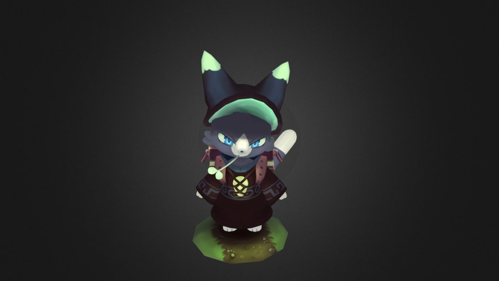 Cat Mage - 3D model by Fen Beatty (@fensartden) [7904f36] - Sketchfab
