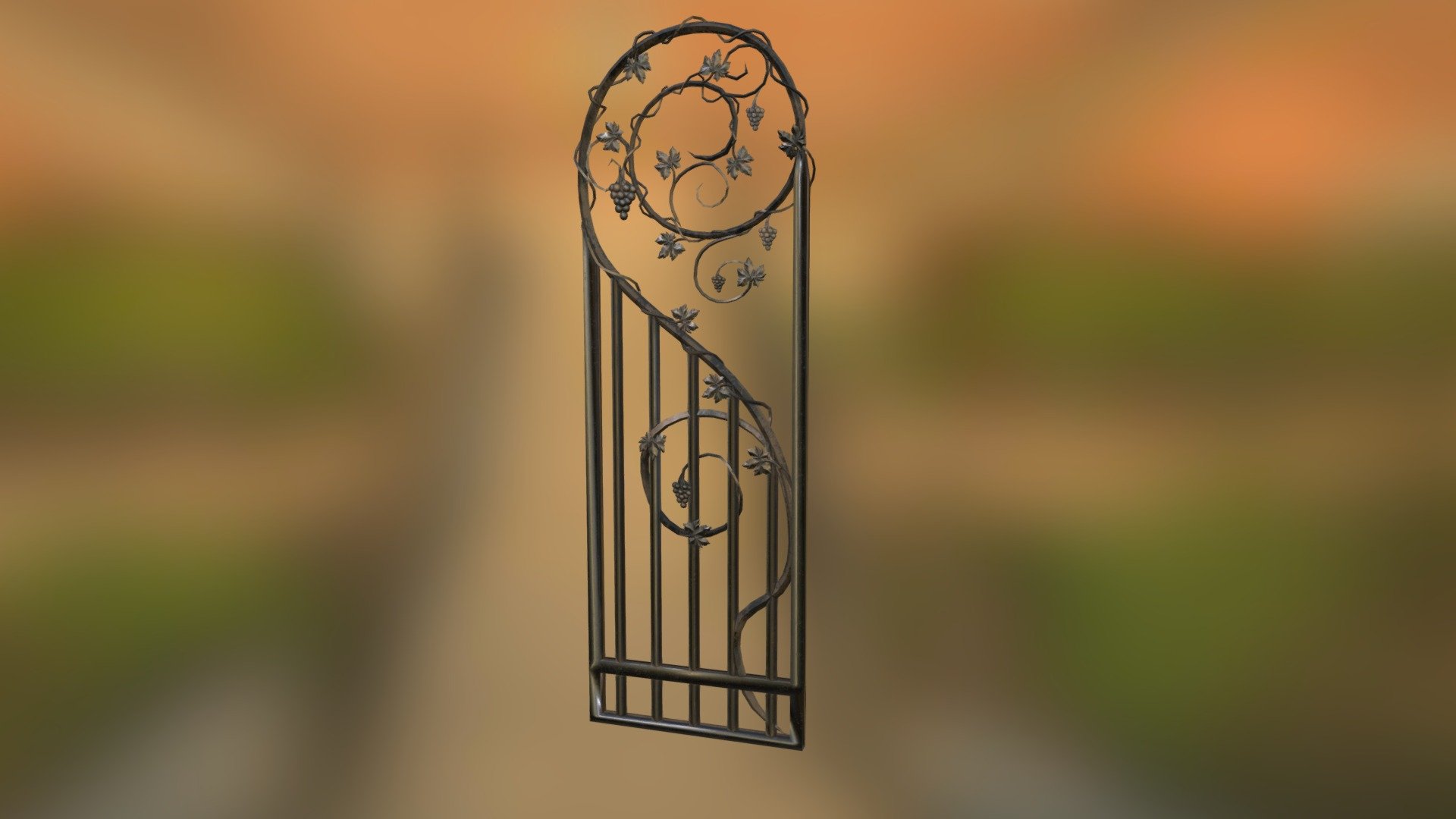 Iron Vine Gate - Buy Royalty Free 3D model by Scott Thompson ...