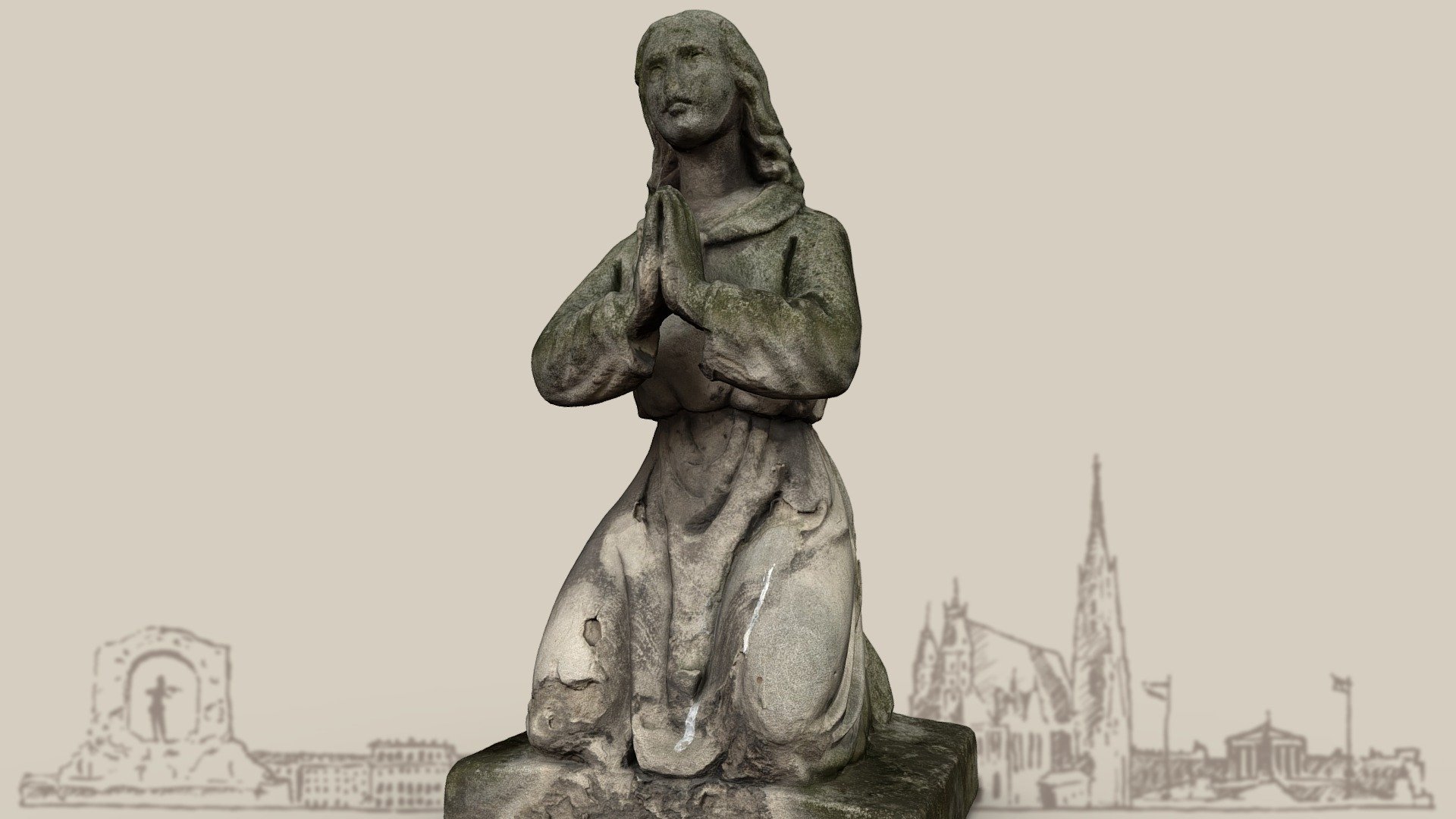 Grabfigur - Download Free 3D model by noe-3d.at (@www.noe-3d.at) [7908581] - Sketchfab