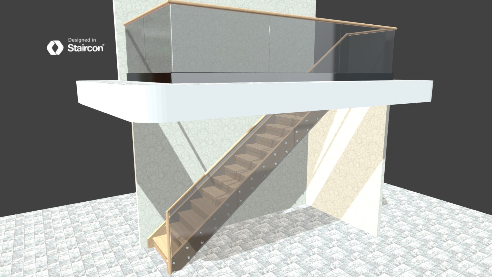 MTP-Glass Housed Top Mount - 3D model by 3D Software for Stair Design ...