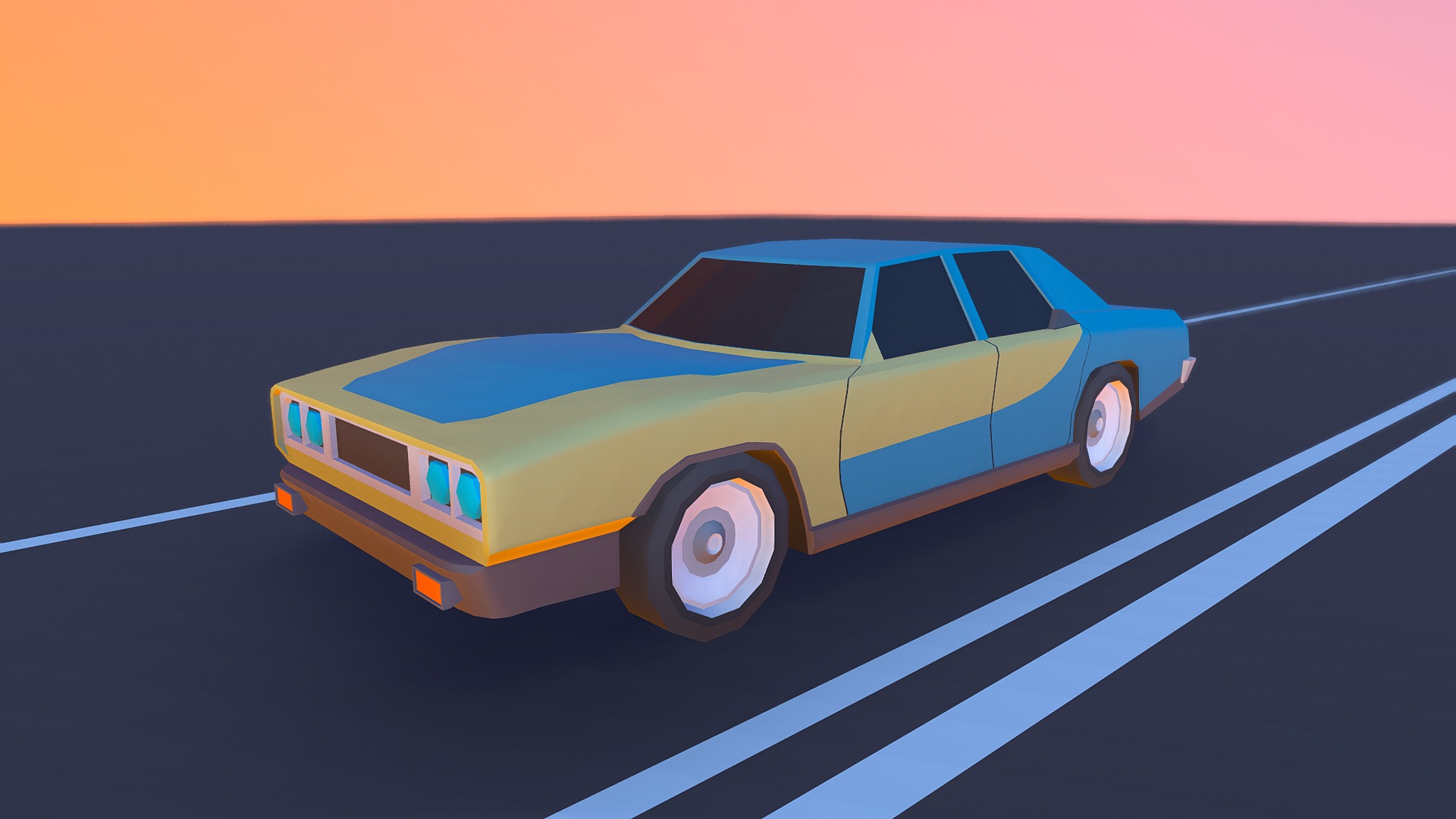Low-poly cars. Monaco - 3D model by devosaur1 [7909fdb] - Sketchfab