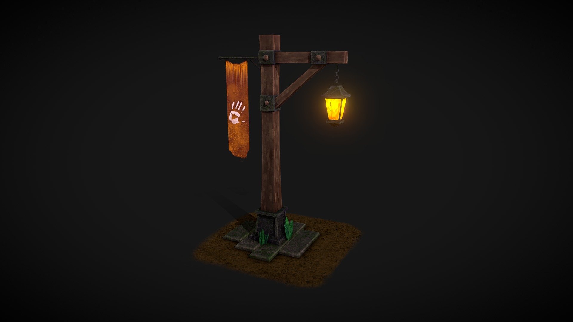Stylized Lamp - 3D model by StanislawZpl (@S_pl) [790b157] - Sketchfab