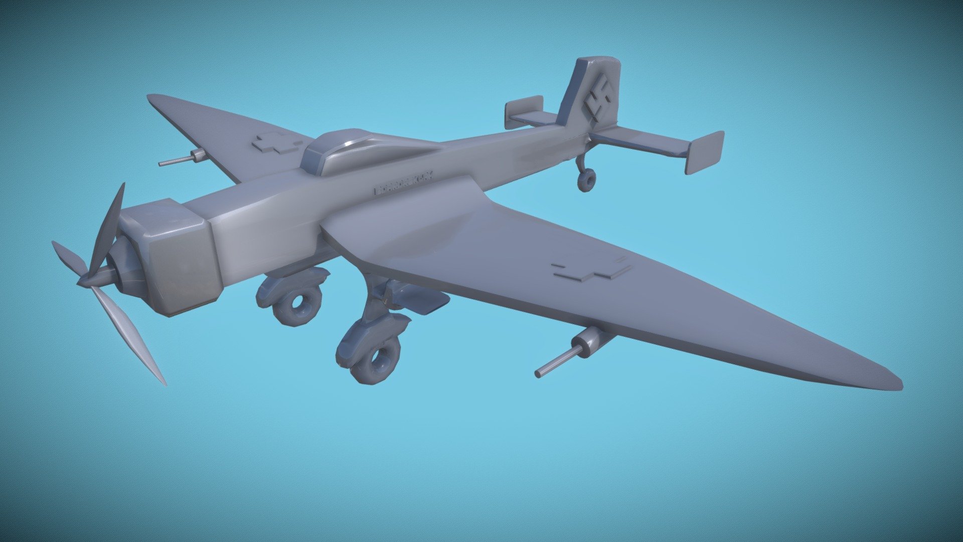 low poly Stuka diver - Download Free 3D model by 4DigitalARTS ...