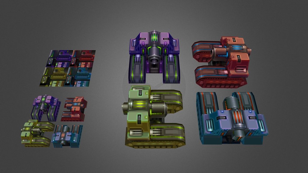 Low poly & pixel art texture - A 3D model collection by NotDead ...