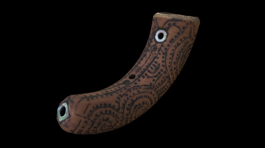 Gourd Maori Nguru (nose flute) - Download Free 3D model by Cuming ...