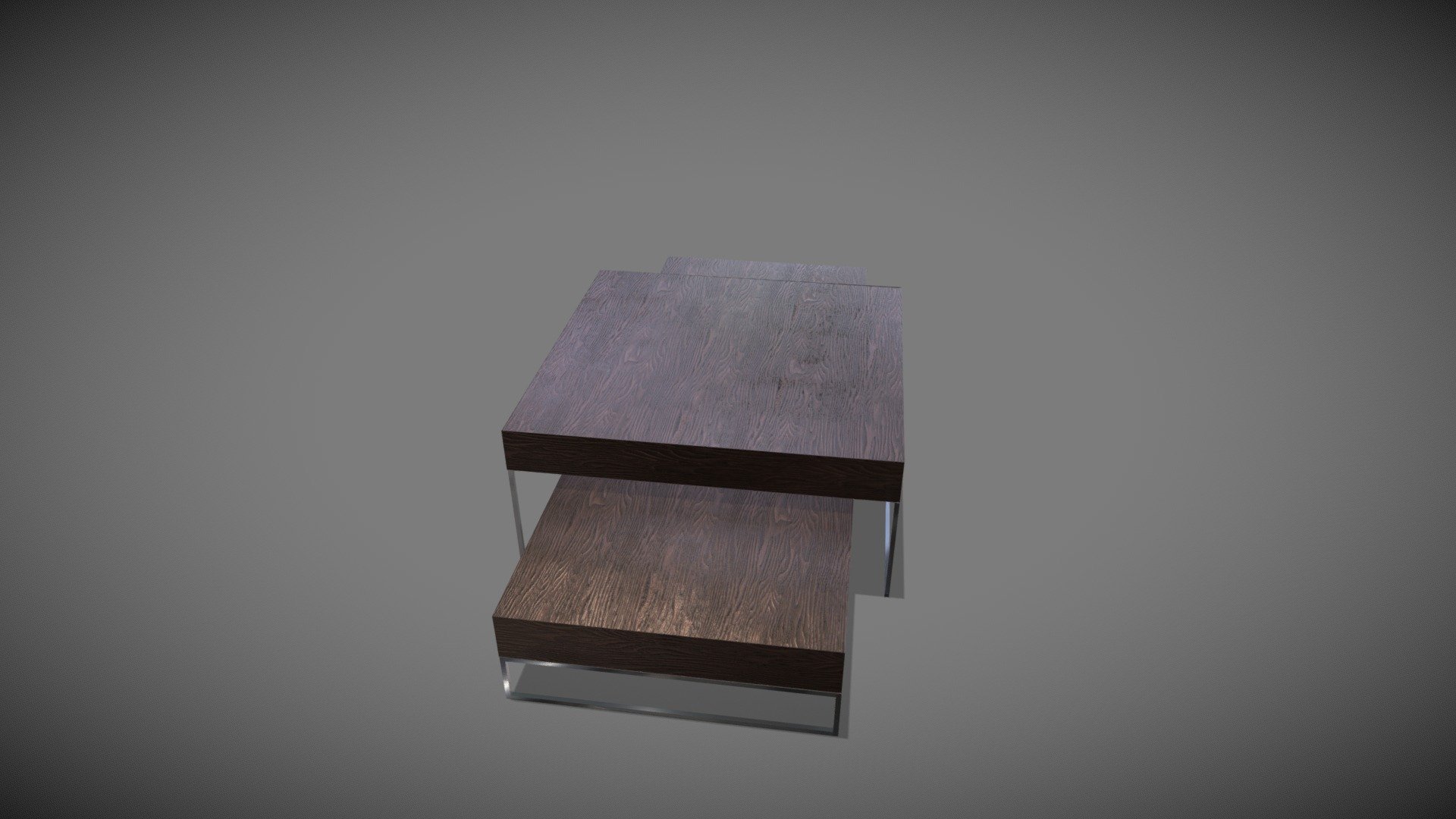 Wooden Coffee Table 3D Model - 3D model by mimarbey1905 [791a5b8 ...