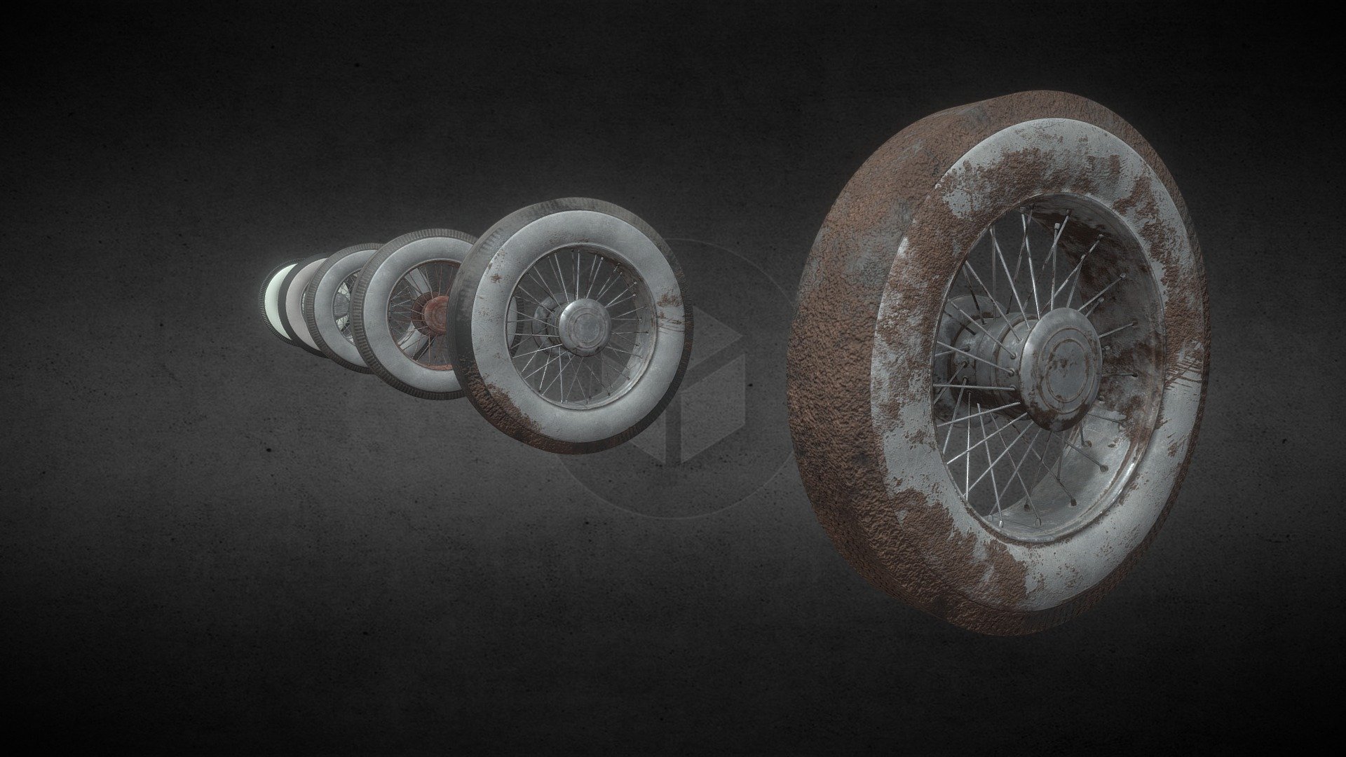 Classic Tire 4K PBR Low-poly and High Poly - Buy Royalty Free 3D model ...