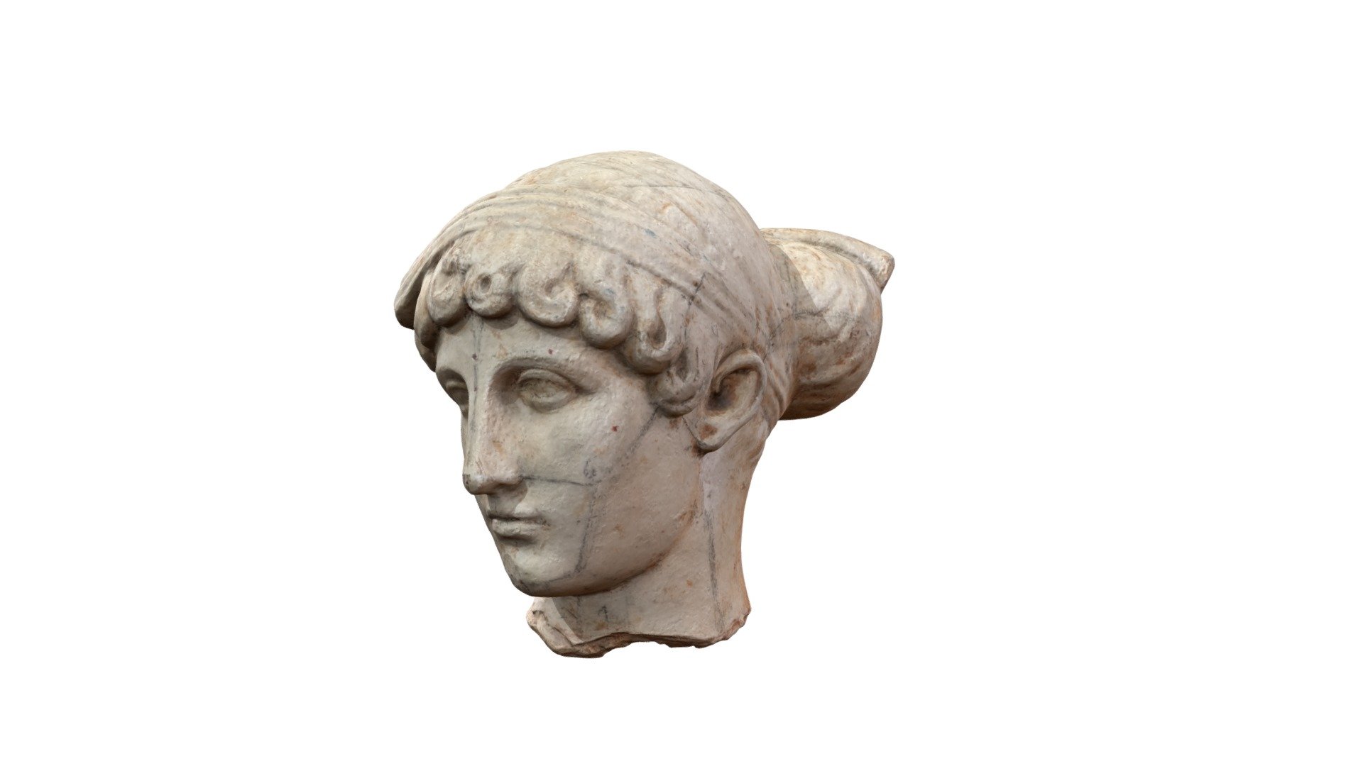 Head sculpture - ancient style - 3D model by juliabartczakesdir ...