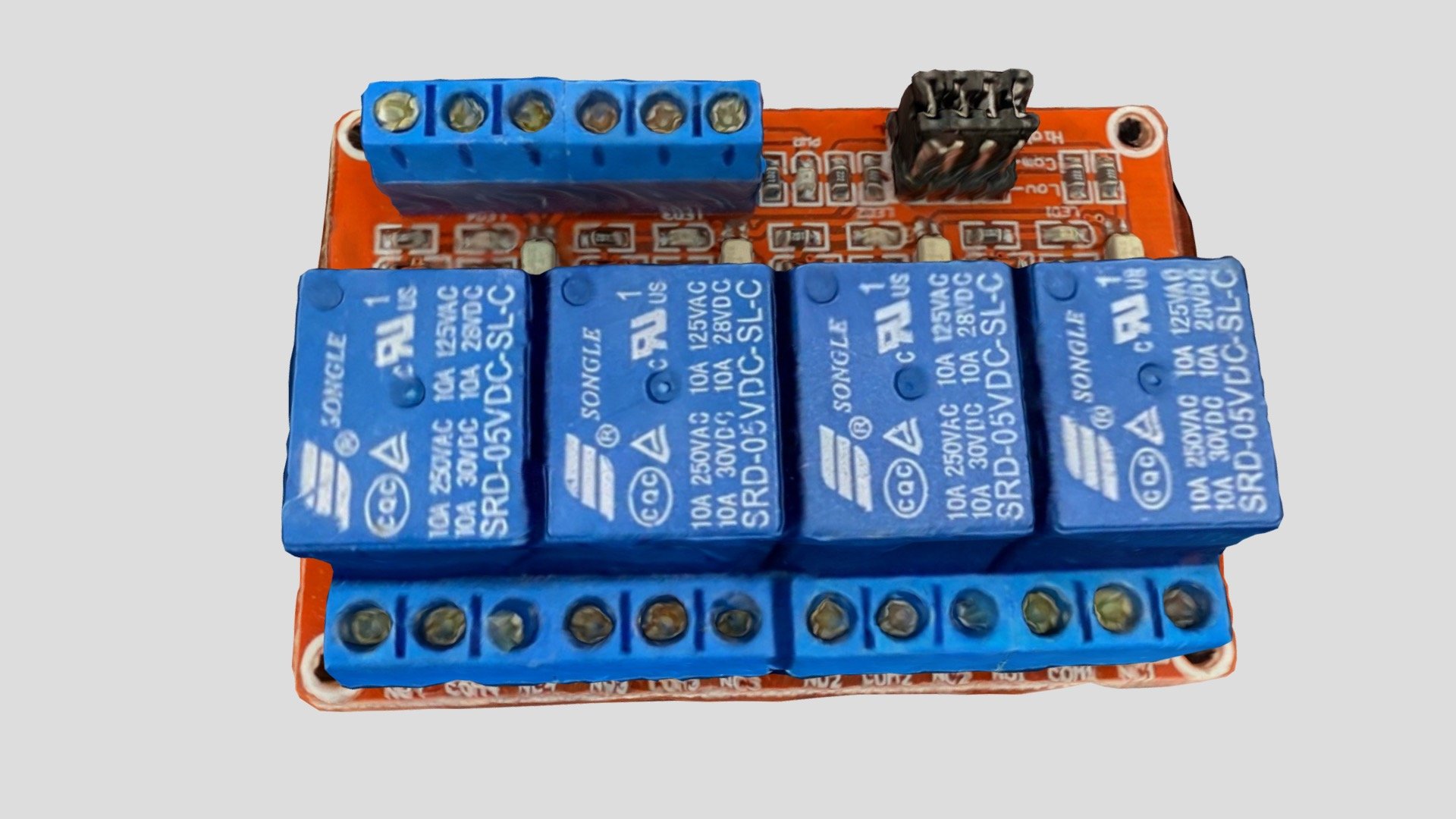 Day 036: Relay Board - Download Free 3D model by uttamg911 [791fe98 ...