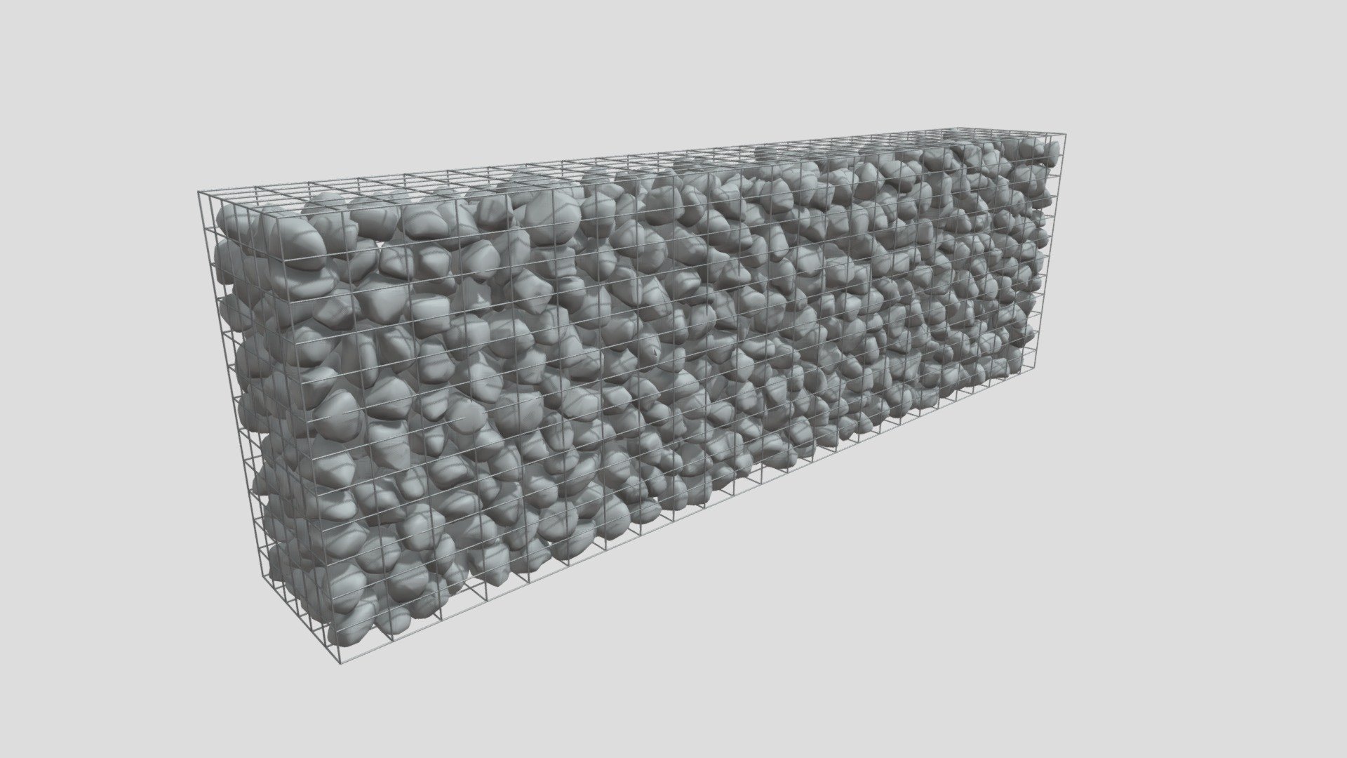 Gabion Wall - 3D model by kopofx [79201a7] - Sketchfab