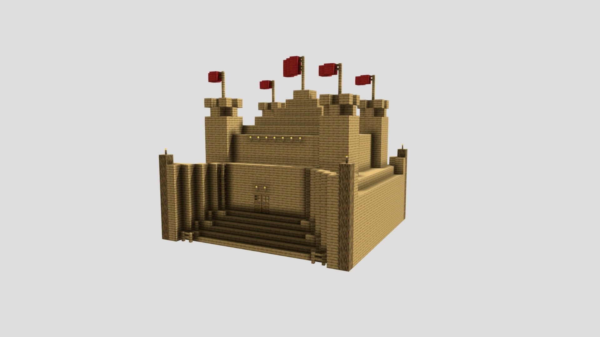 wood-castle - Download Free 3D model by madexc [7921eab] - Sketchfab