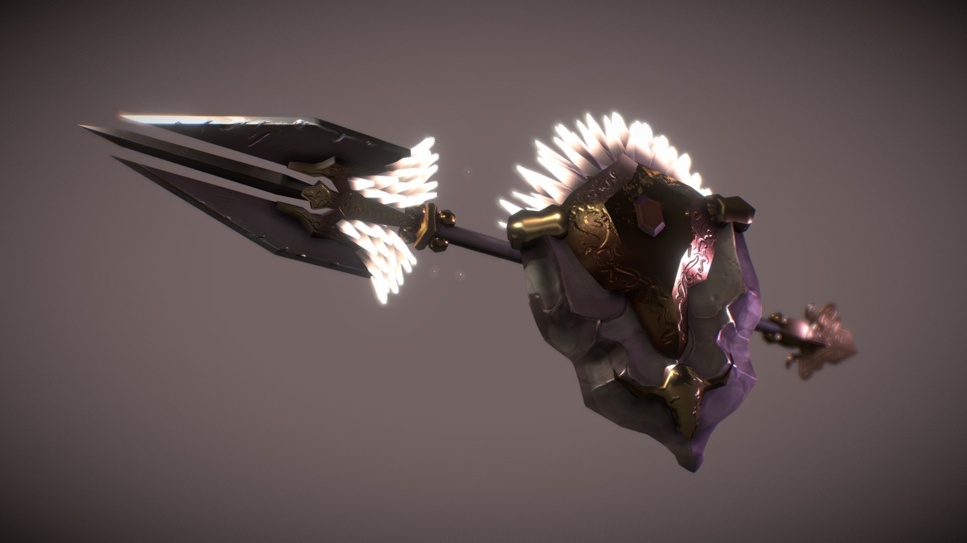 Bladed Weapon and Shield - 3D model by BrandonRu [7922972] - Sketchfab