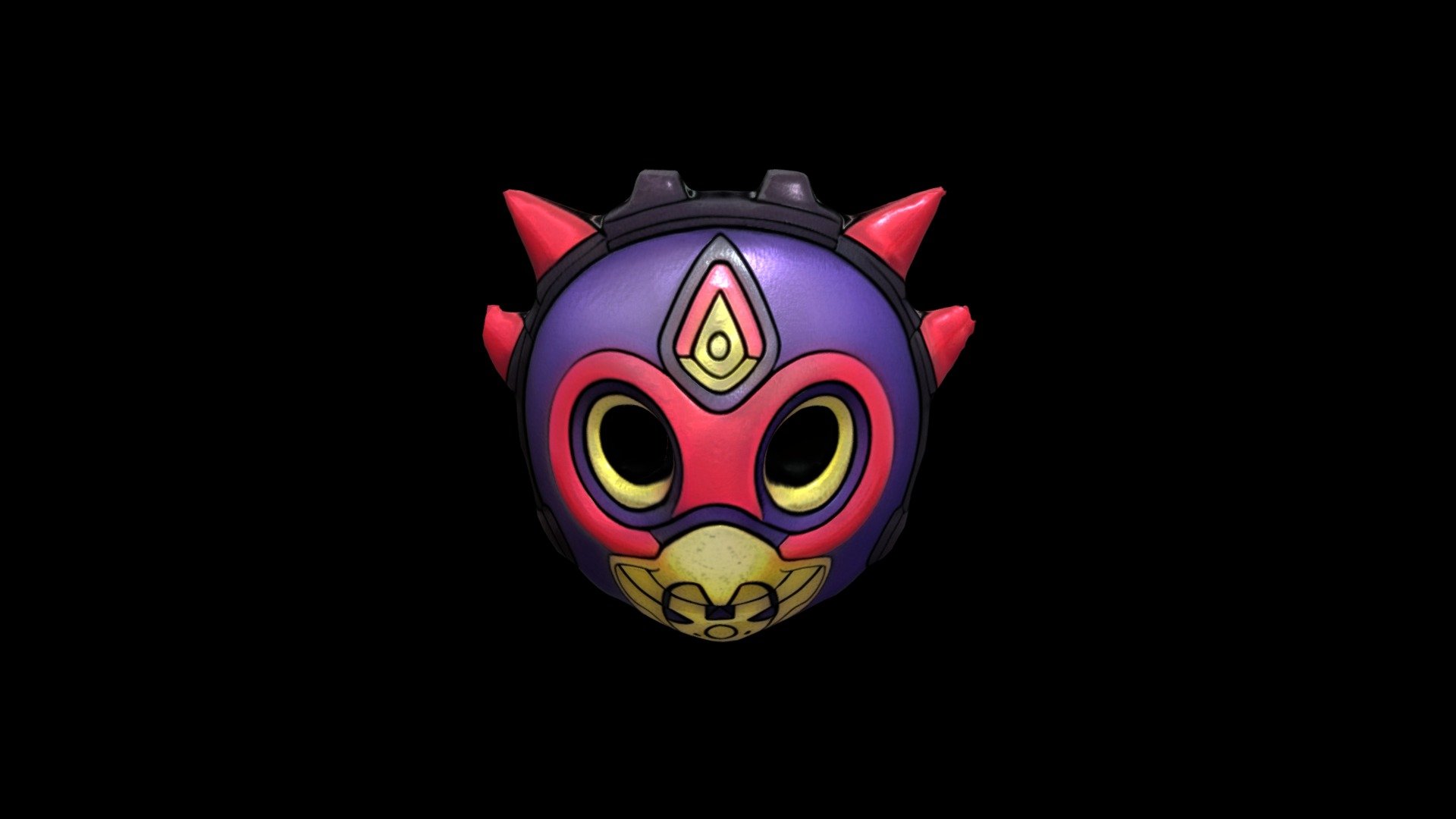 Happy Mask 485 - Download Free 3D model by klrxyz [792327a] - Sketchfab