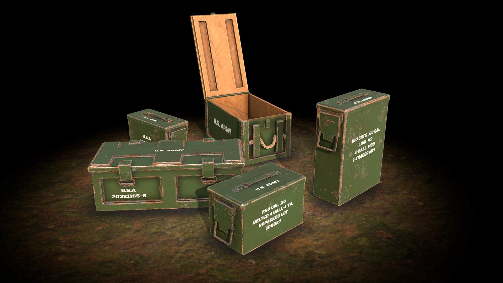 Ammo boxes - free game asset - Download Free 3D model by Andy Woodhead ...