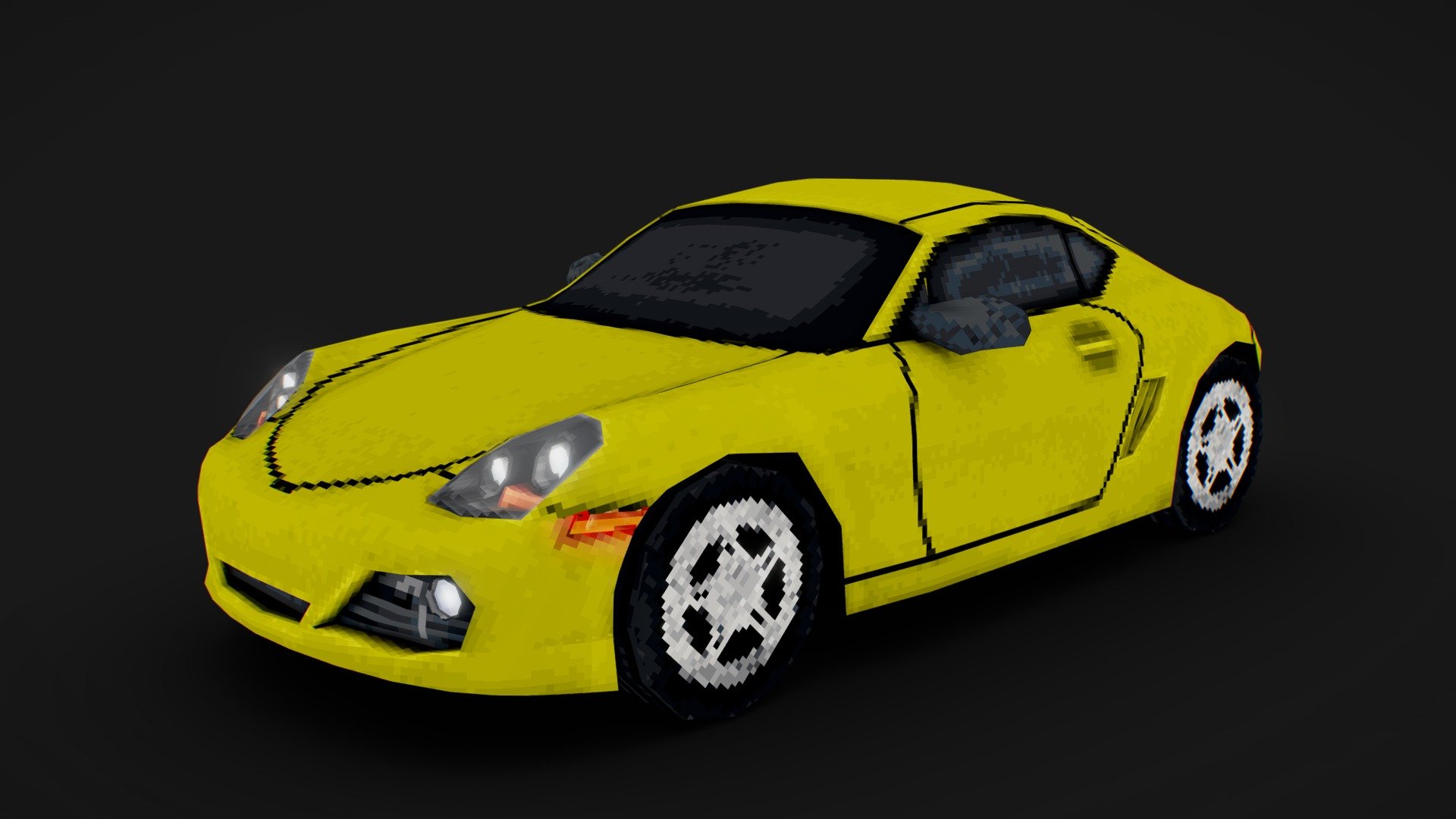 Pixelated car - 3D model by Ehab_3D [79245ed] - Sketchfab