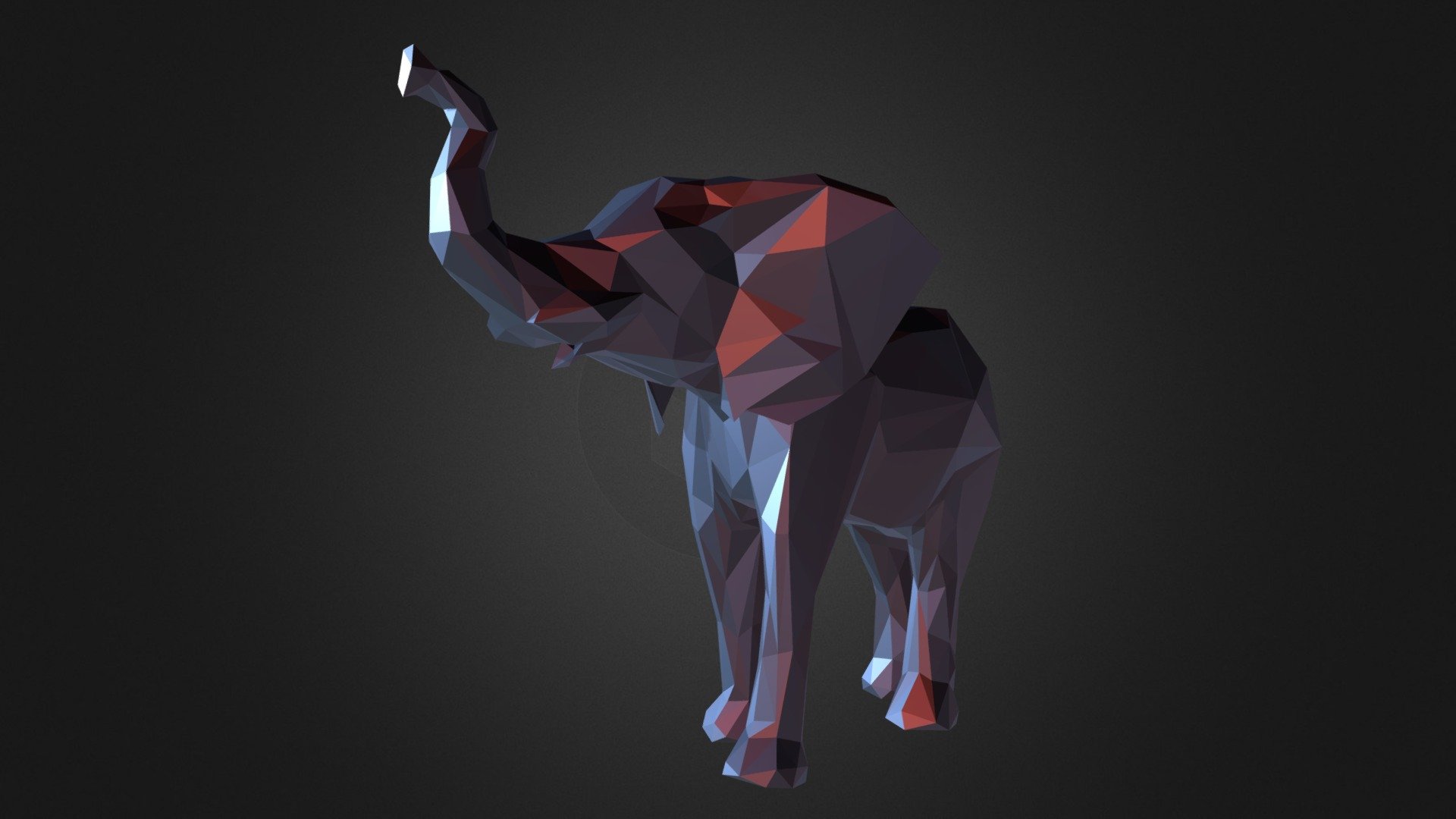 ELEPHANT LOWPOLY - Buy Royalty Free 3D model by DTA DESIGN STUDIO ...