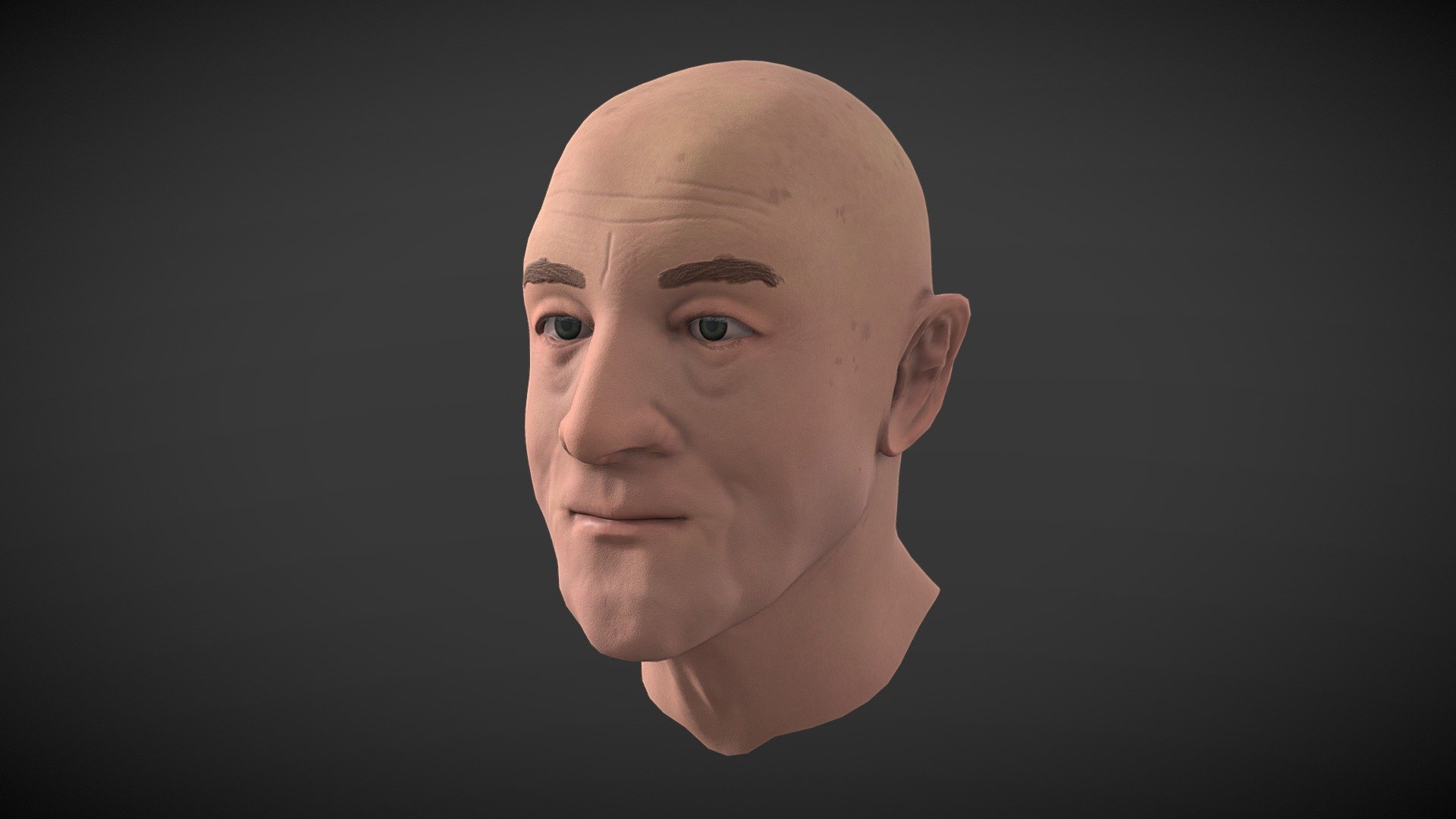 Patrick Stewart - 3D model by Bradley Tomlin (@BradleyTomlin) [79258e7 ...
