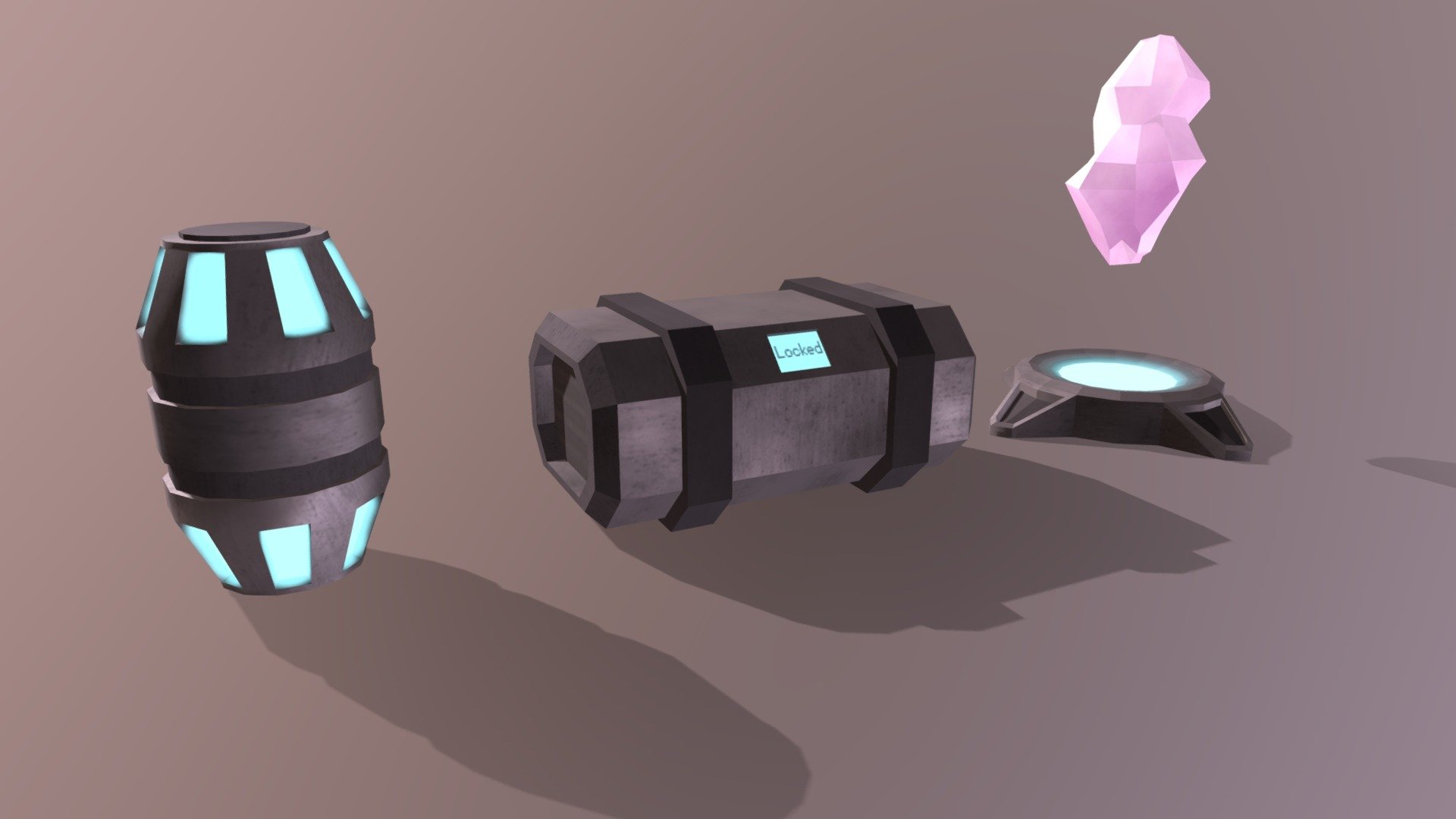 Sci-fi Props - 3D model by Sara Frid (@Pixeluna) [7926fbd] - Sketchfab