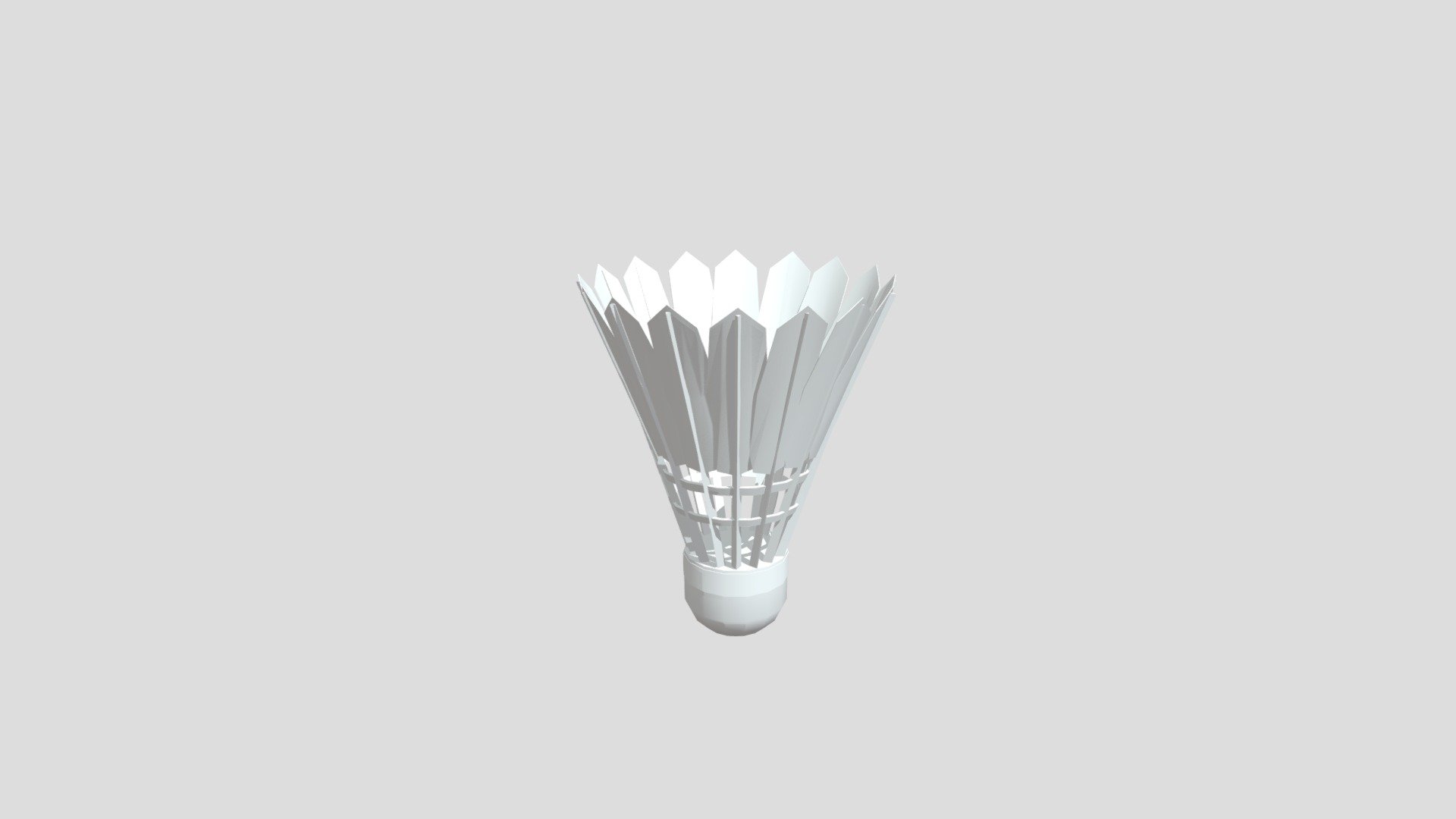 Shuttlecock - 3D model by Spiritthedev (@Spiritzz) [7928f87] - Sketchfab
