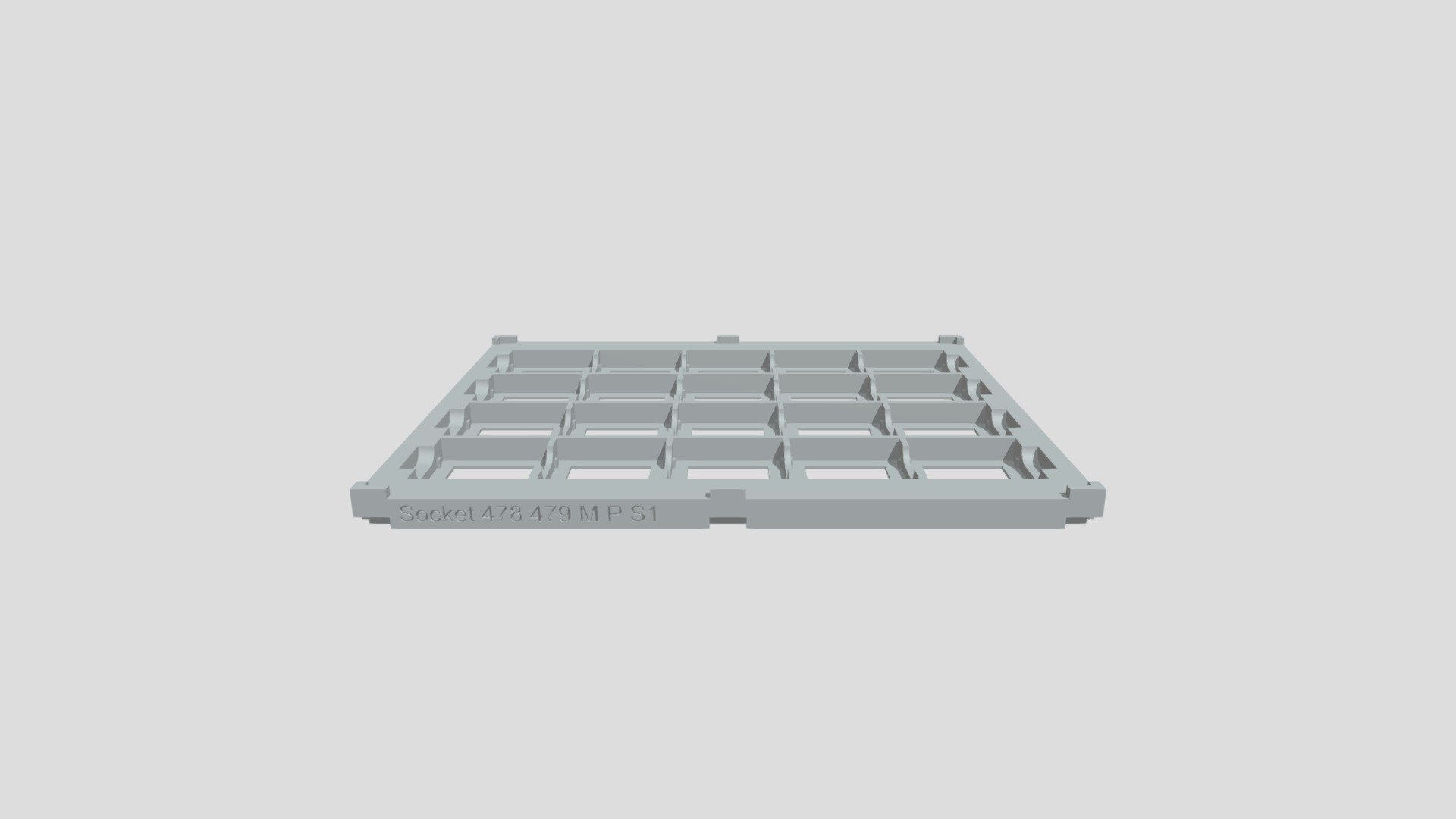 CPU Tray for Socket 478 20pcs 210-180 - Download Free 3D model by ...