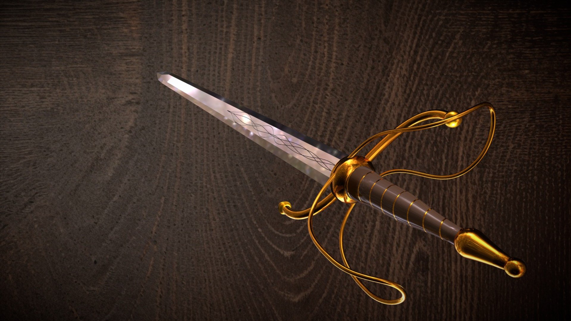 Engraved sword - 3D model by martiangold [792a15c] - Sketchfab