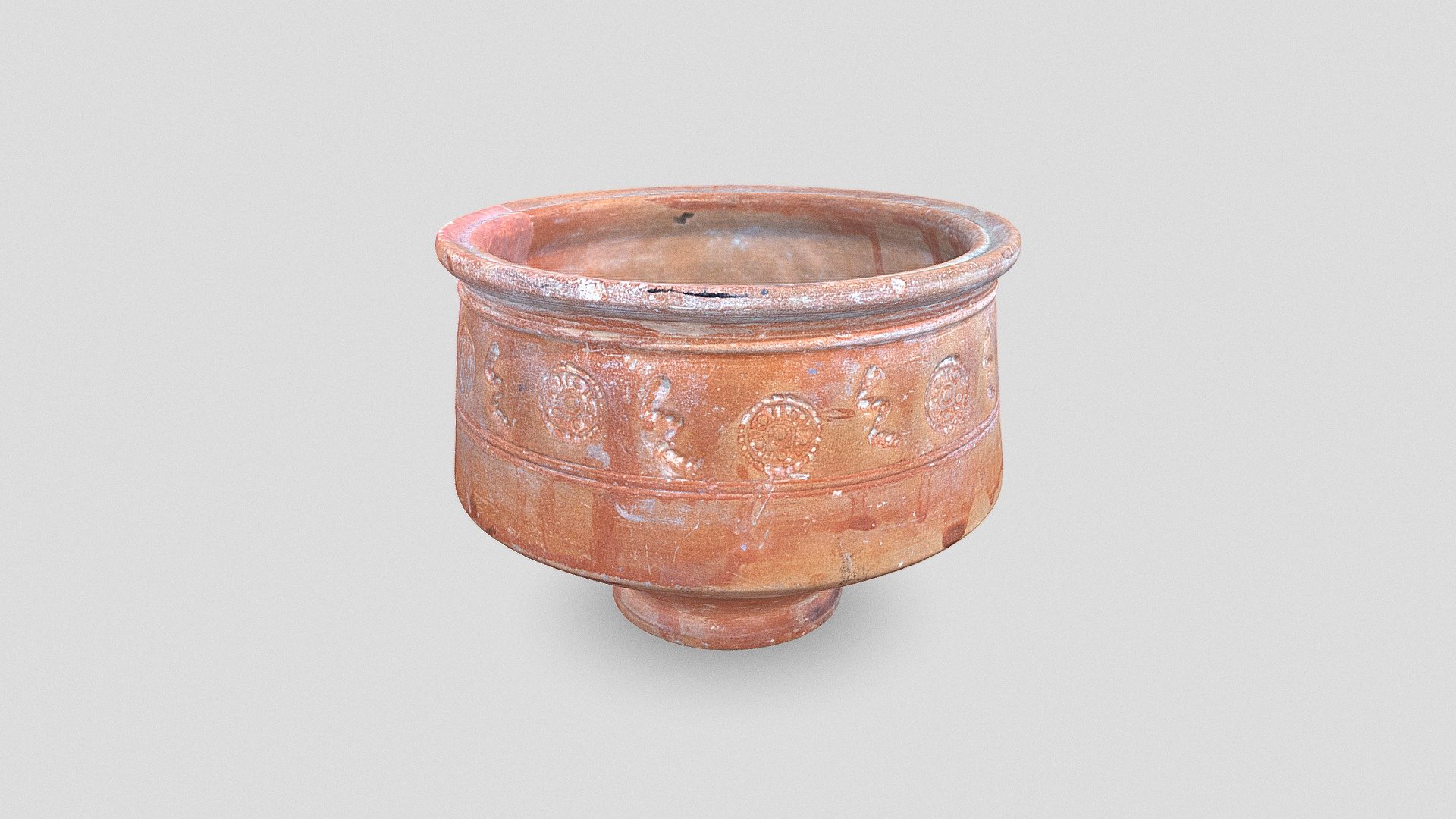 A clay cup, red-slipped - 3D model by Kyustendil Regional History ...