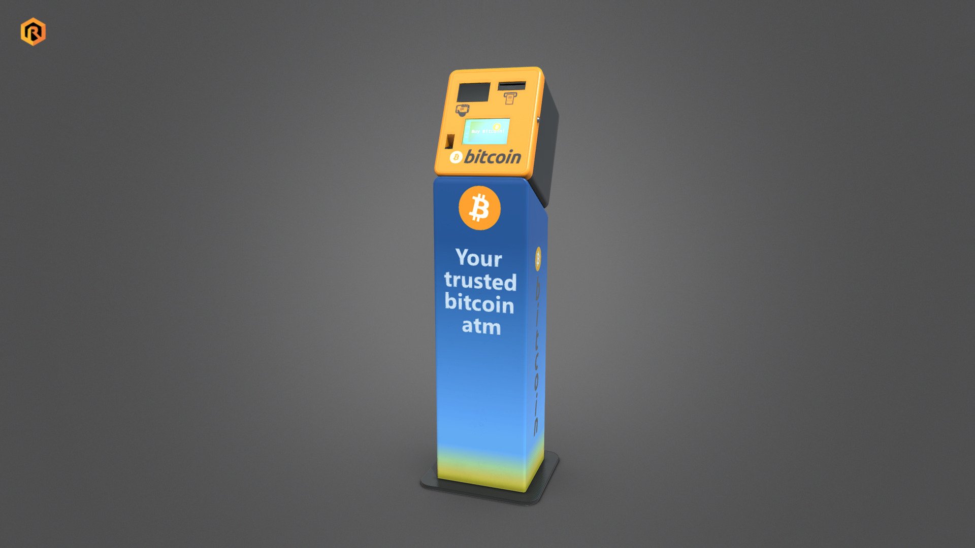 Bitcoin ATM - PRO Edition - Buy Royalty Free 3D model by Rescue3D ...