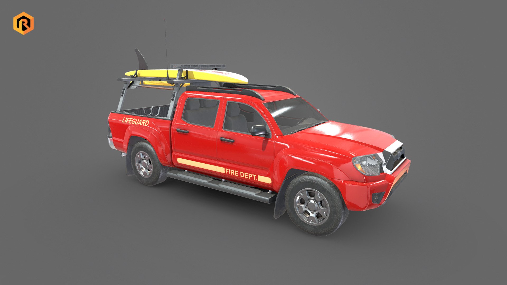 Lifeguard Vehicle - Buy Royalty Free 3D model by Rescue3D Assets ...