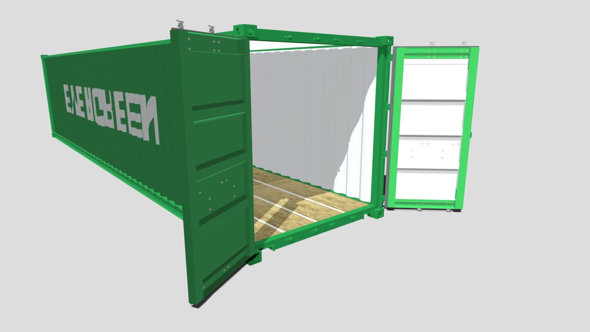 40 feet Container - 3D model by K4D4 [792d92d] - Sketchfab
