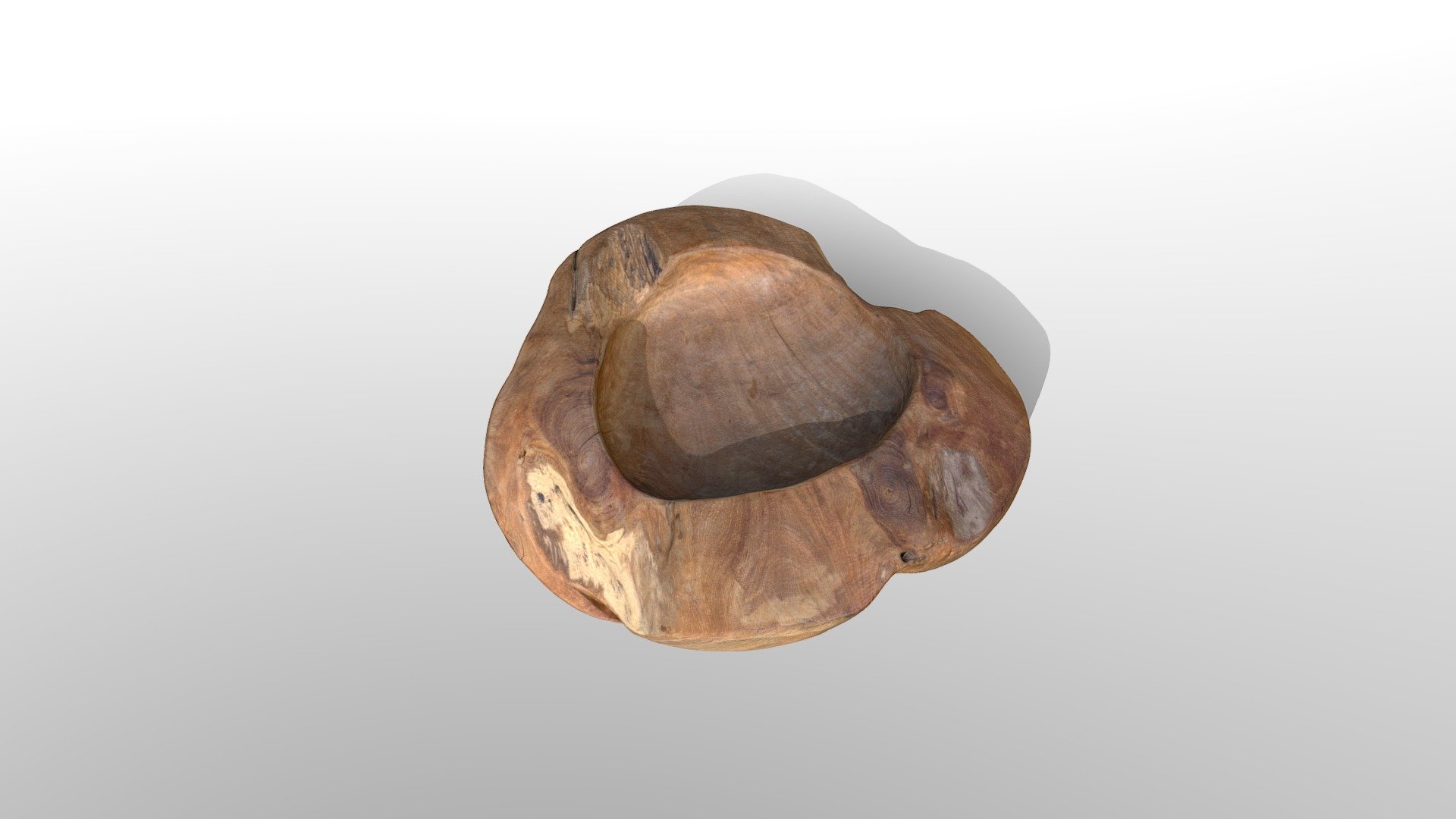 Decorative Wooden Bowl - 3D Photogrammetry scan - 3D model by ...