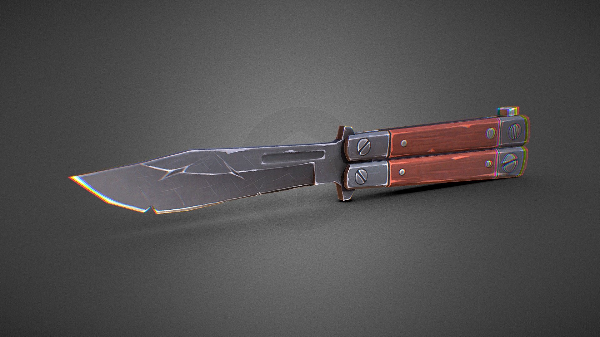 Stylized low-poly knife - 3D model by Vladimir Polygalov (@jpegy ...