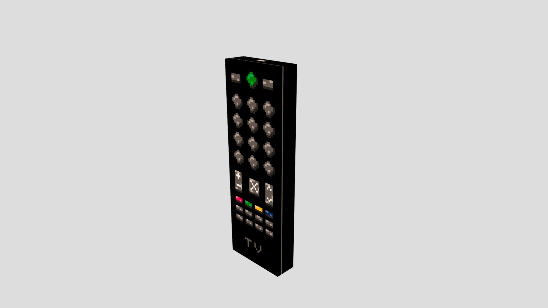 TV Remote - 3D model by majocamcam [792fd4f] - Sketchfab