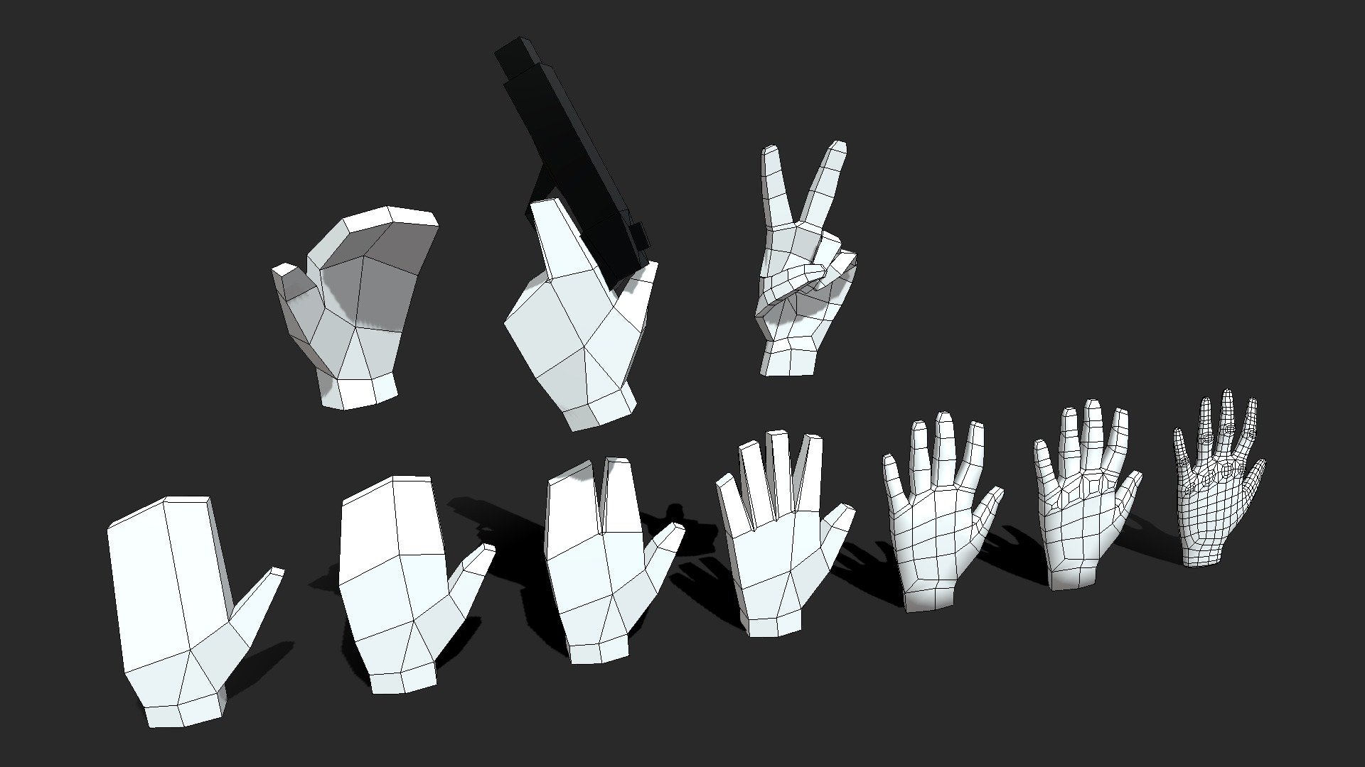 Lowpoly hands - simple human - Buy Royalty Free 3D model by tamminen ...