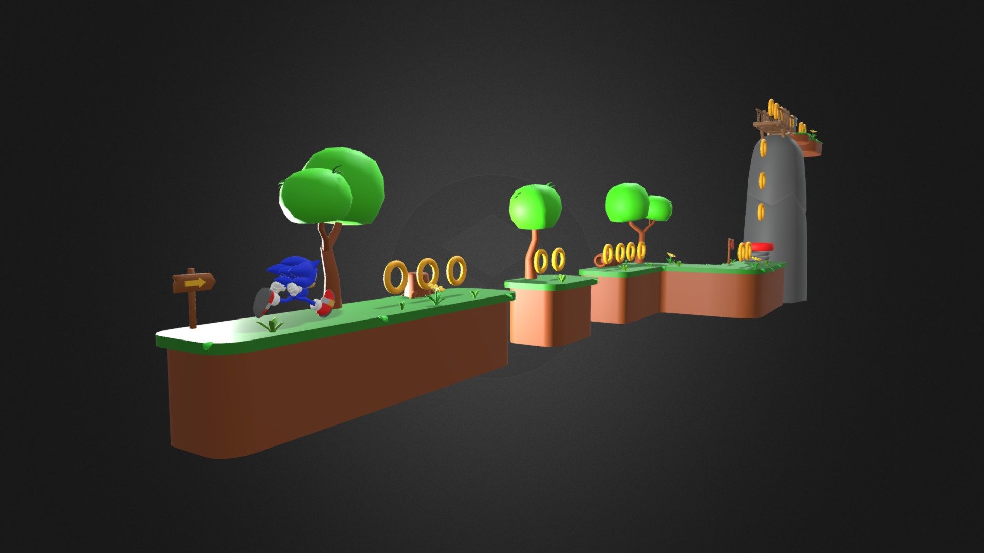Sonic Circuit - 3D model by MoInk [793188b] - Sketchfab